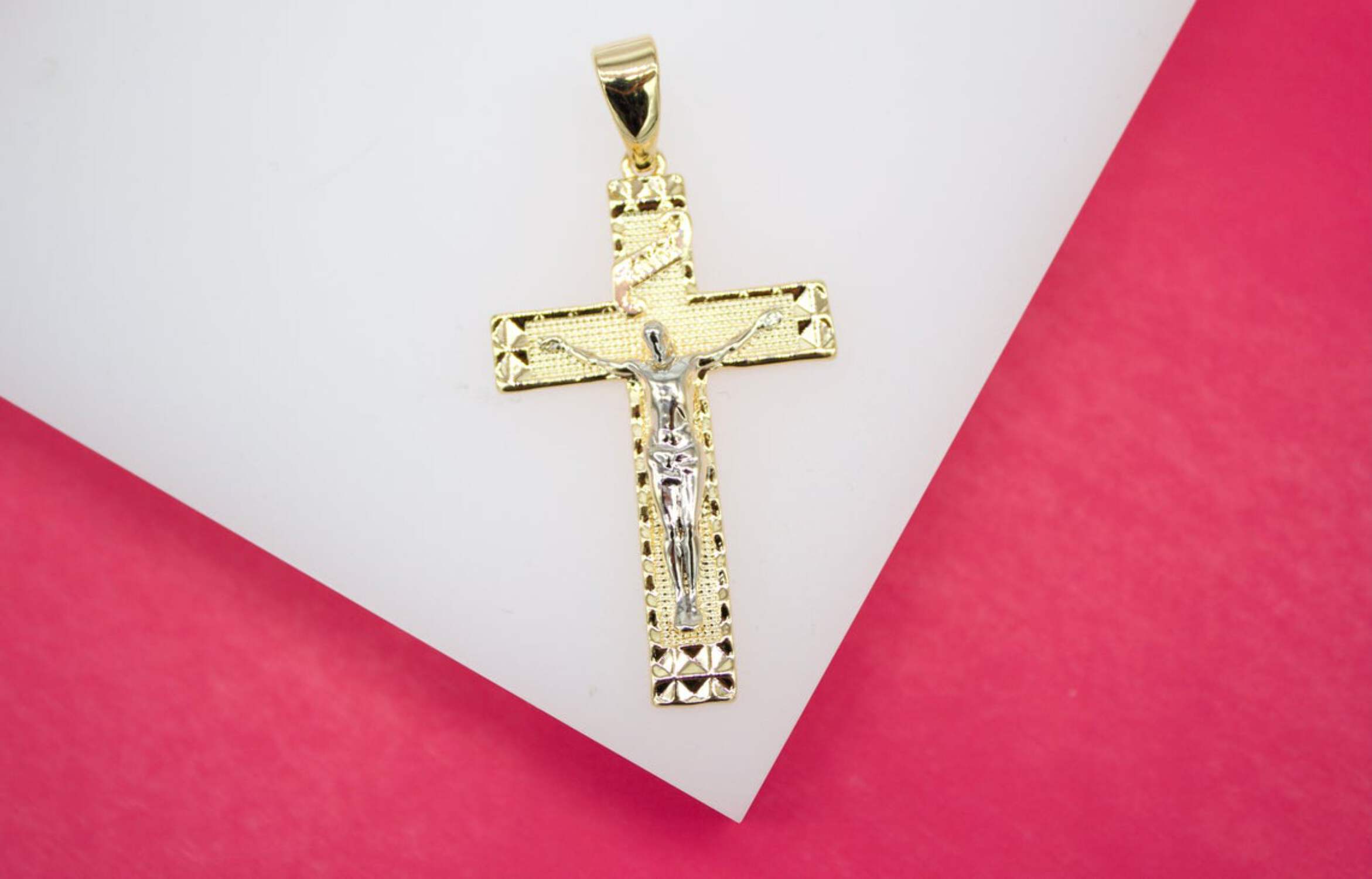 Jesus INRI Cross Crucifix Pendant (A111) - Walmart.com