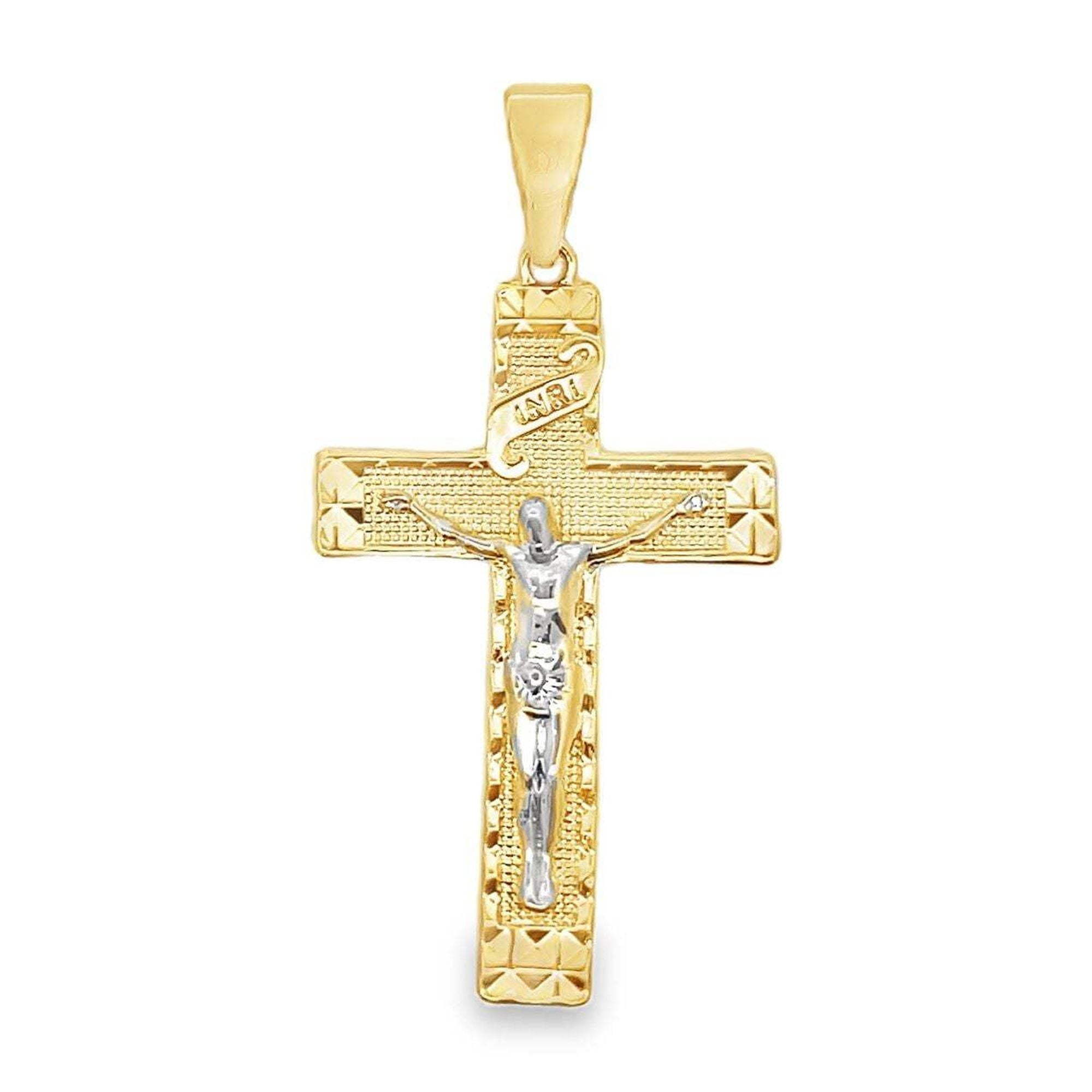 Jesus INRI Cross Crucifix Pendant (A111) - Walmart.com