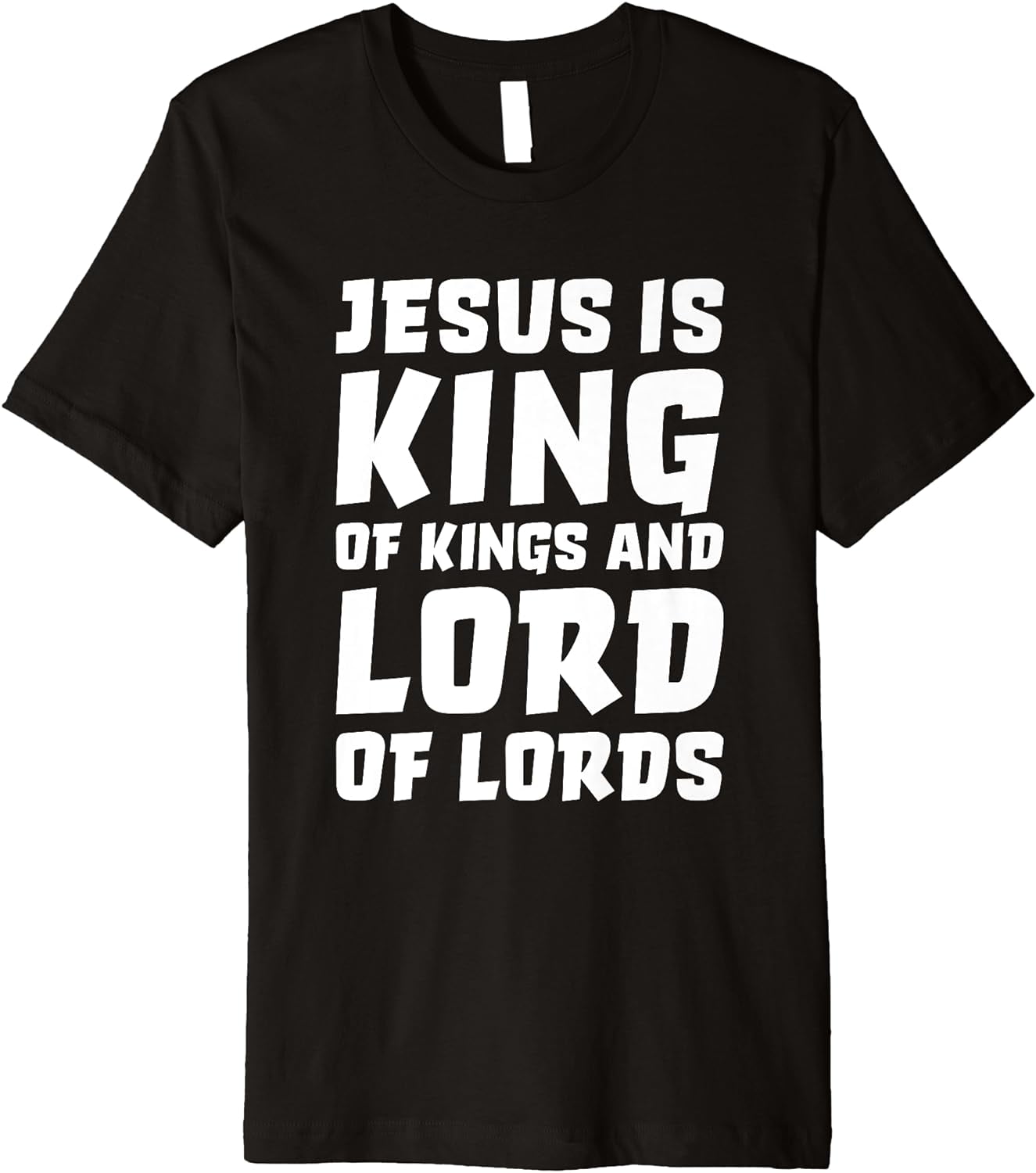 Jesus Is King & Lord Shirt Women Men Bible Verse Christian Premium T ...