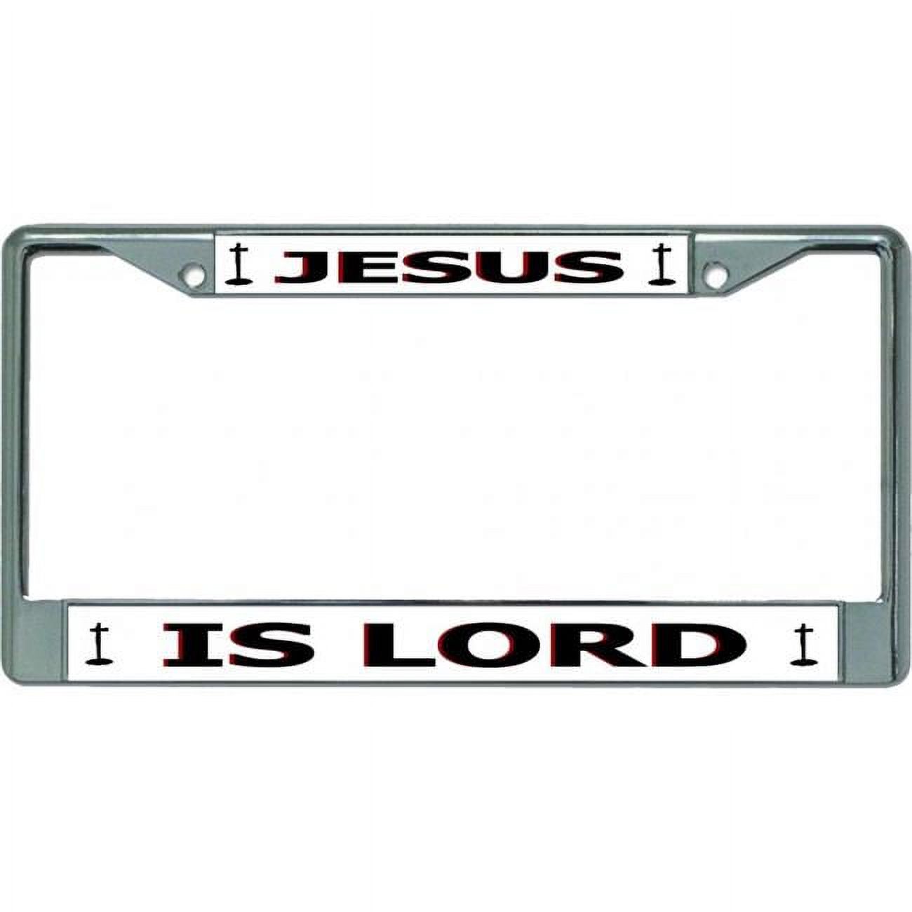 Jesus Is Lord #2 Chrome License Plate Frame - Walmart.com