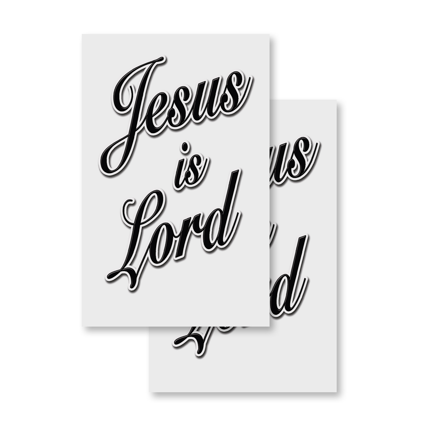 Jesus Is Lord (2-PACK) 24" x 36" Vinyl Decals | Sign Insert Peel ...