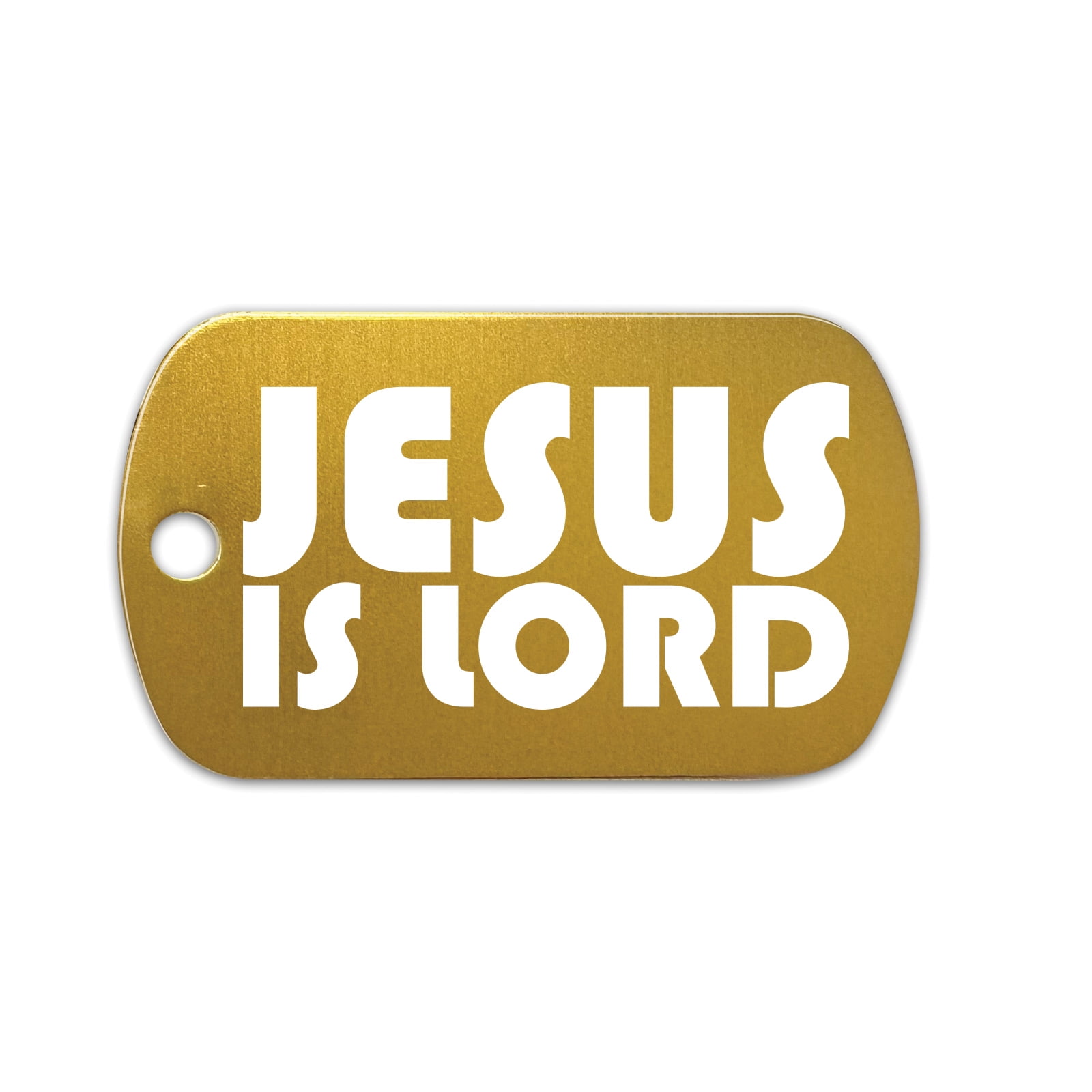 Jesus Is Lord GI Dog Tag Aluminum Keychain christian christ religious ...