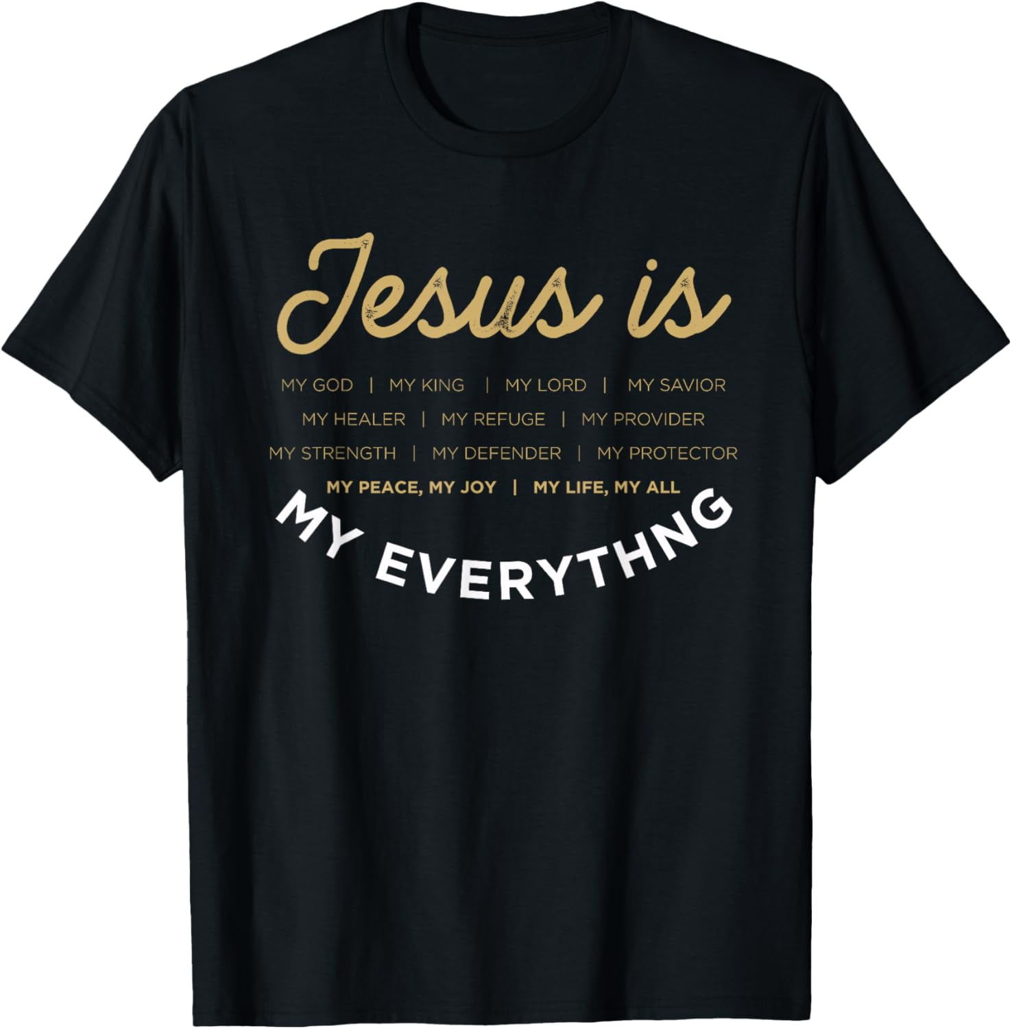 Jesus Is My God Jesus Devotee Christian Bible Prayer Jesus T-Shirt ...