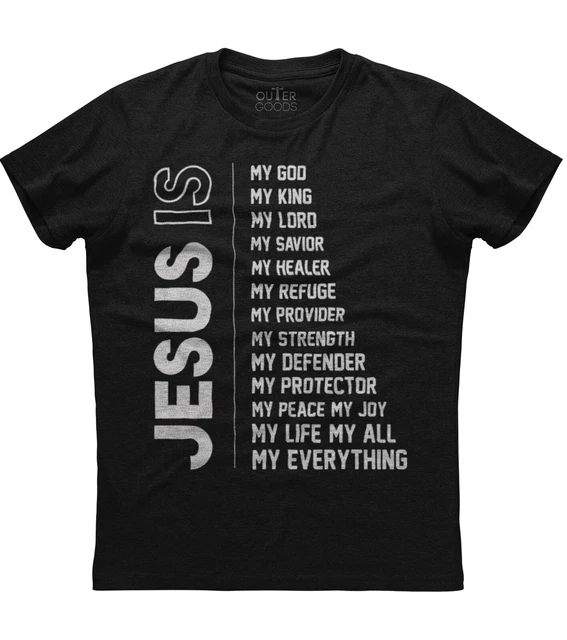 Jesus Is My God Mens Short Sleeve Christian Religious T-Shirt S-5XL ...