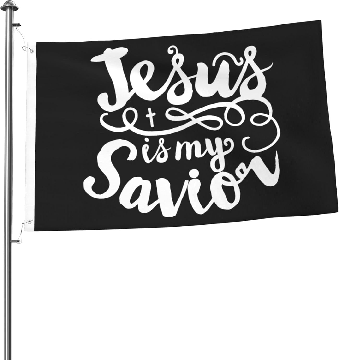Jesus Is My Savior Flag 2x3 Ft Outdoor Decoration Banner Yard Flag With ...
