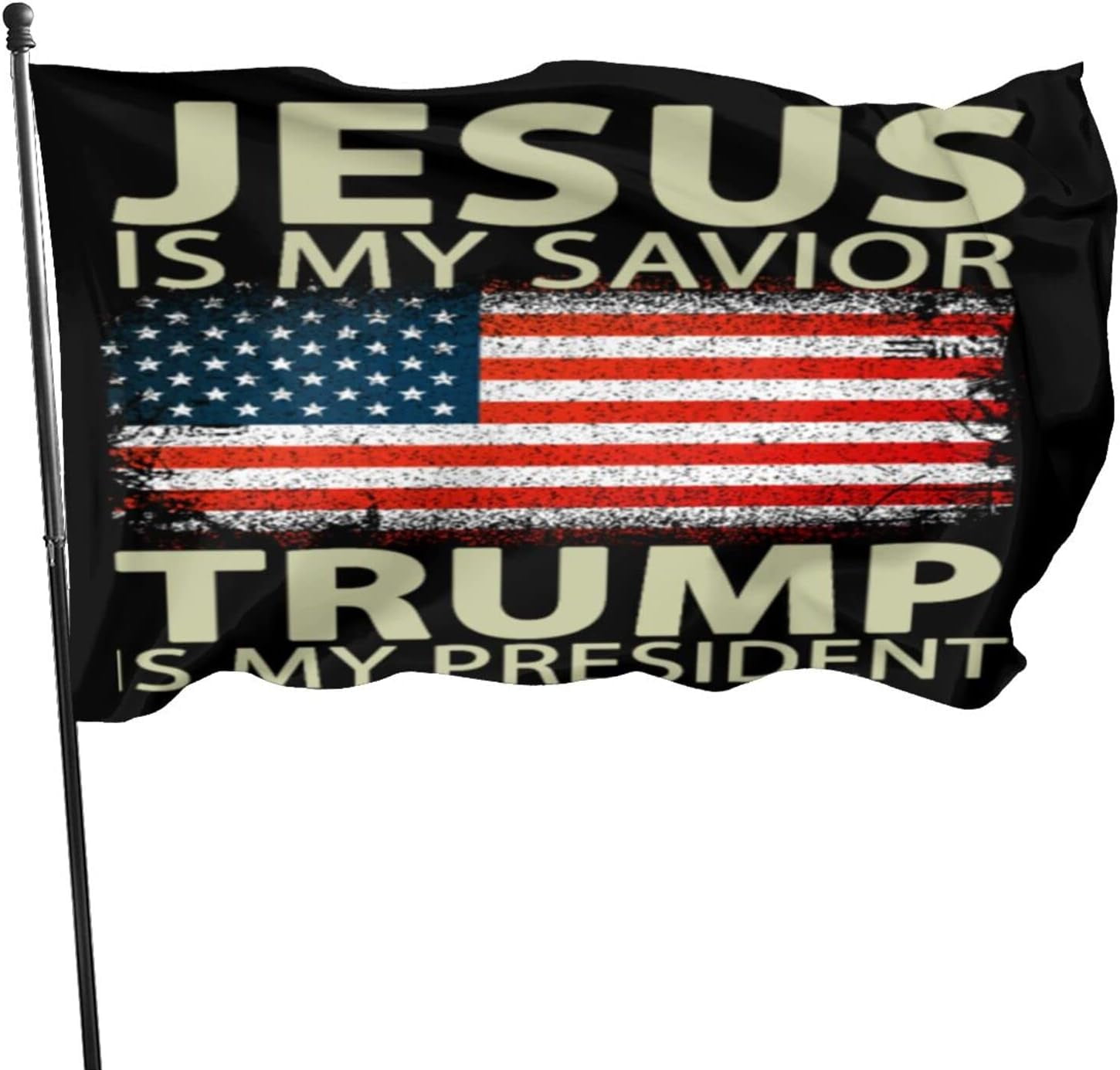 Jesus Is My Savior Trump Is My President Car Flag 3x5 Ft Party Home ...