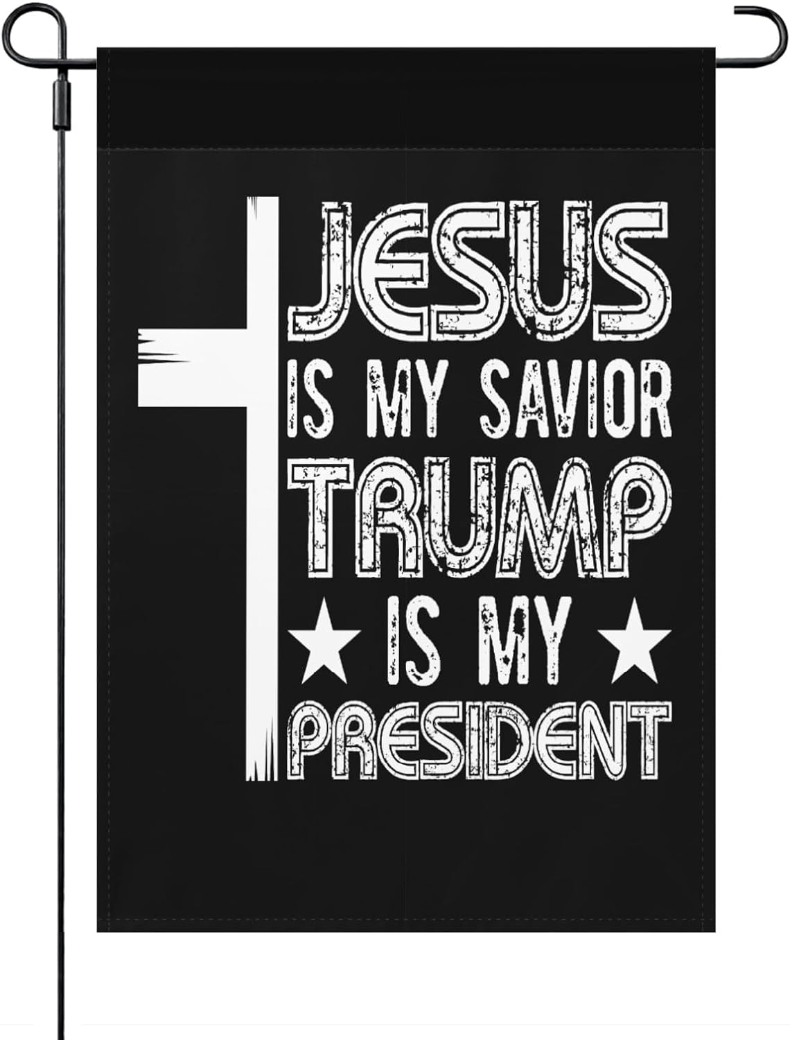 Jesus Is My Savior Trump Is My President House Flags Double Sided ...