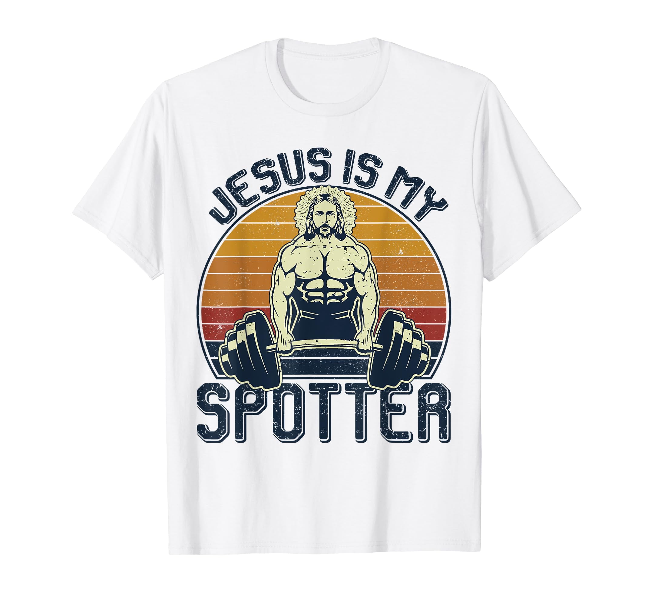 Jesus Is My Spotter Funny Christian Weightlifting Gym T-Shirt - Walmart.com