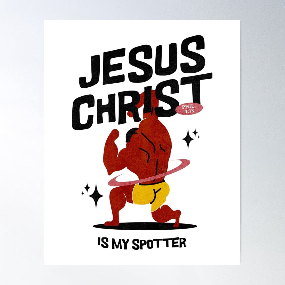 Jesus Is My Spotter Poster Wall Art, Modern Wall Decor For Living Room ...