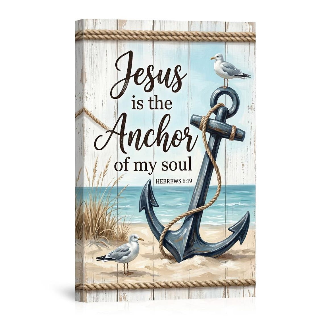 Jesus Is The Anchor Of My Soul Nautical Christian Bible Verse Hebrews 6 ...