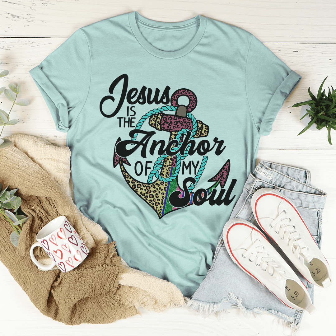 Jesus Is The Anchor Of My Soul Tee Heather Prism Peach S Peachy Sunday ...