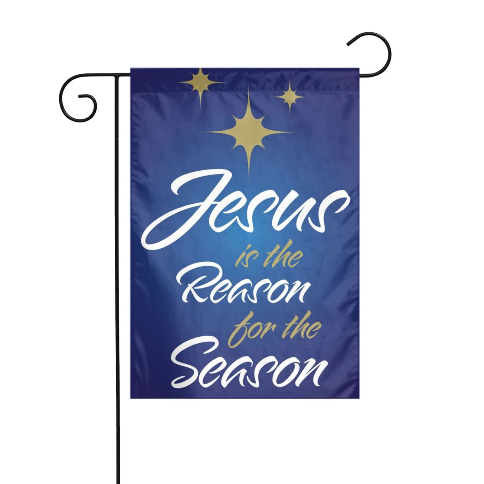 Jesus Is The Reason For The Christmas Season Garden Flag Double Sided ...