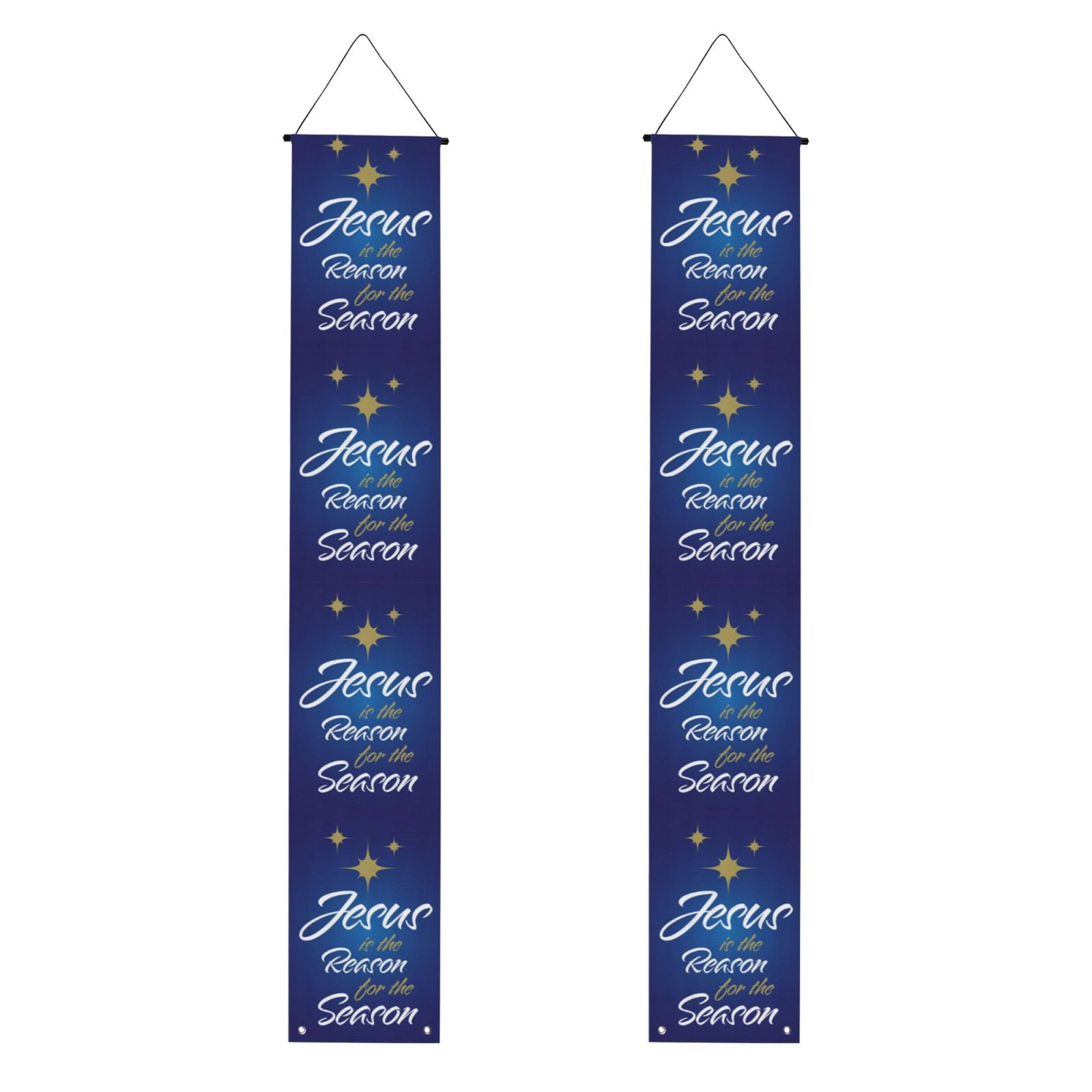 Jesus Is The Reason For The Christmas Season Door Banner Decor Porch ...