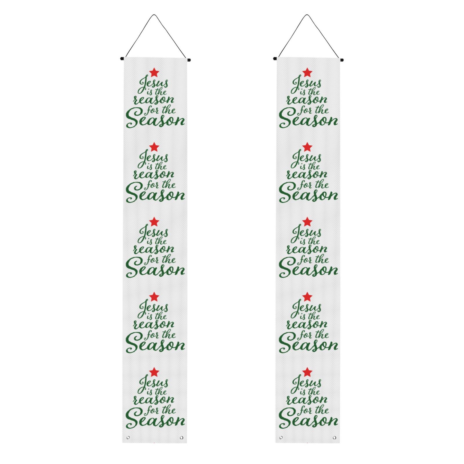 Jesus Is The Reason For The Christmas Season Door Banner Decor Porch ...