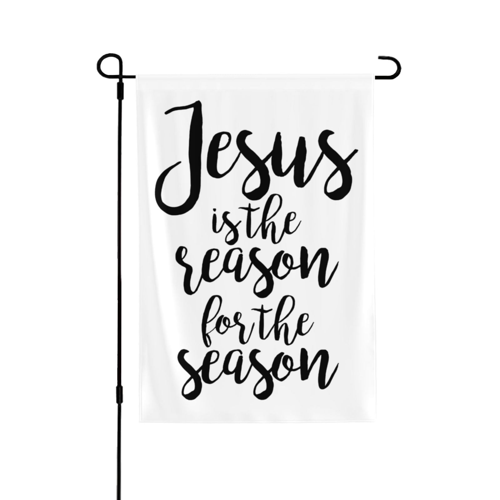 Jesus Is The Reason For The Christmas Season Flag Double Sided Garden ...