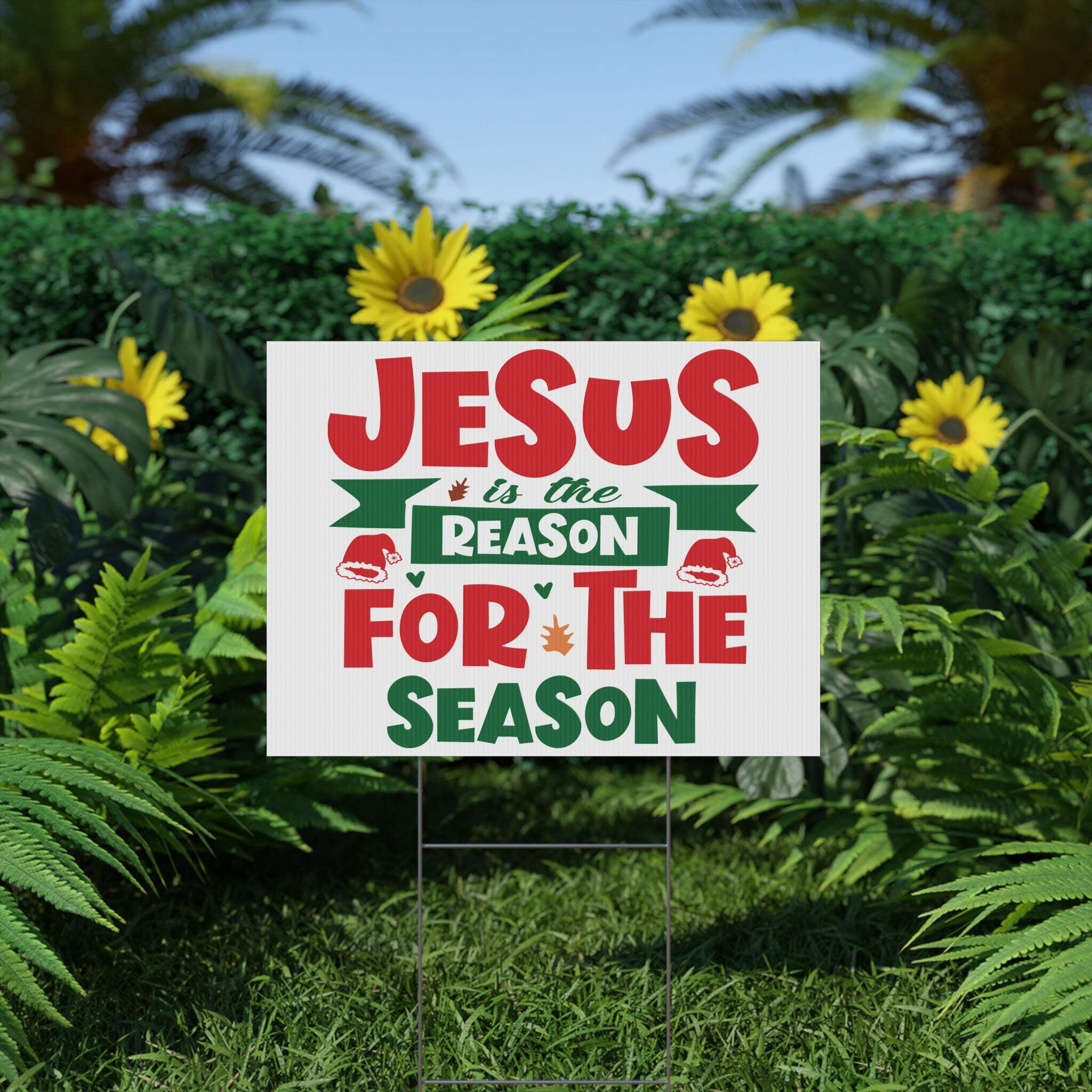 Jesus Is The Reason For The Season Yard Sign, Festive Holiday - Walmart.com