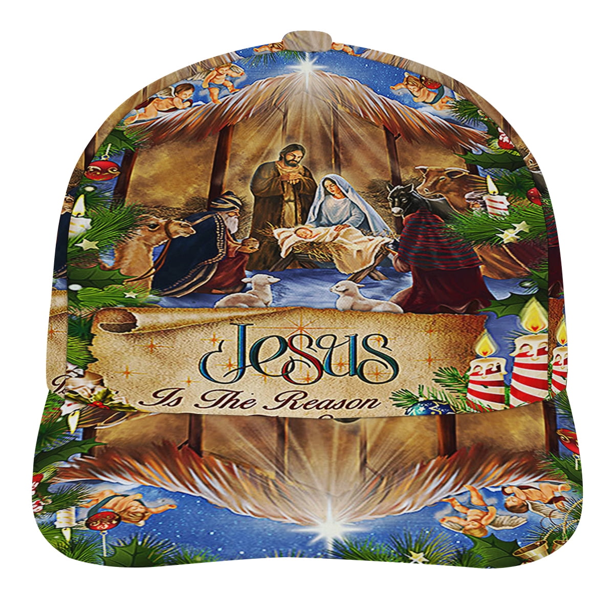 Jesus Jesus Is The Reason For The Season ChriStas baseball cap hat ...