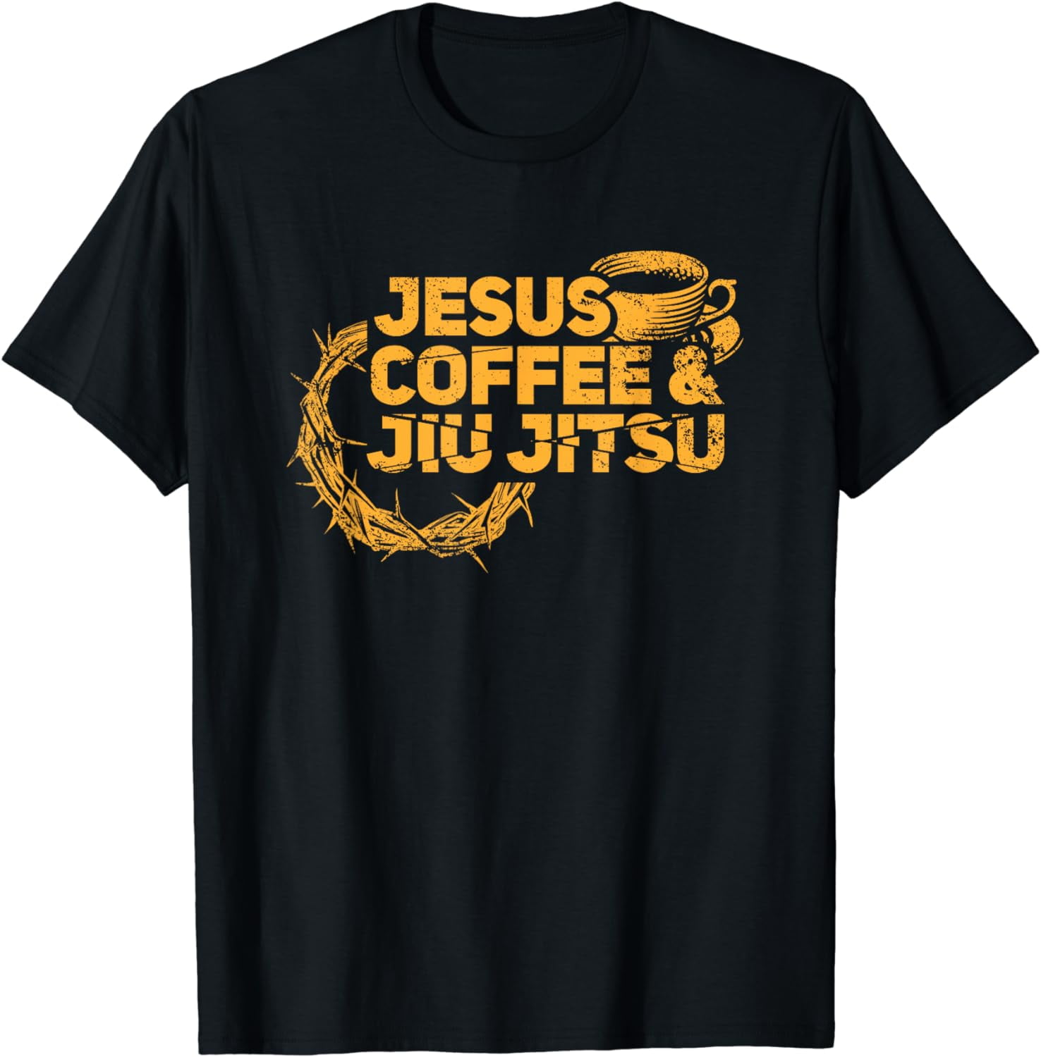 Jesus Jiu Jitsu & Coffee for Christian Martial Arts Fan T-Shirt ...