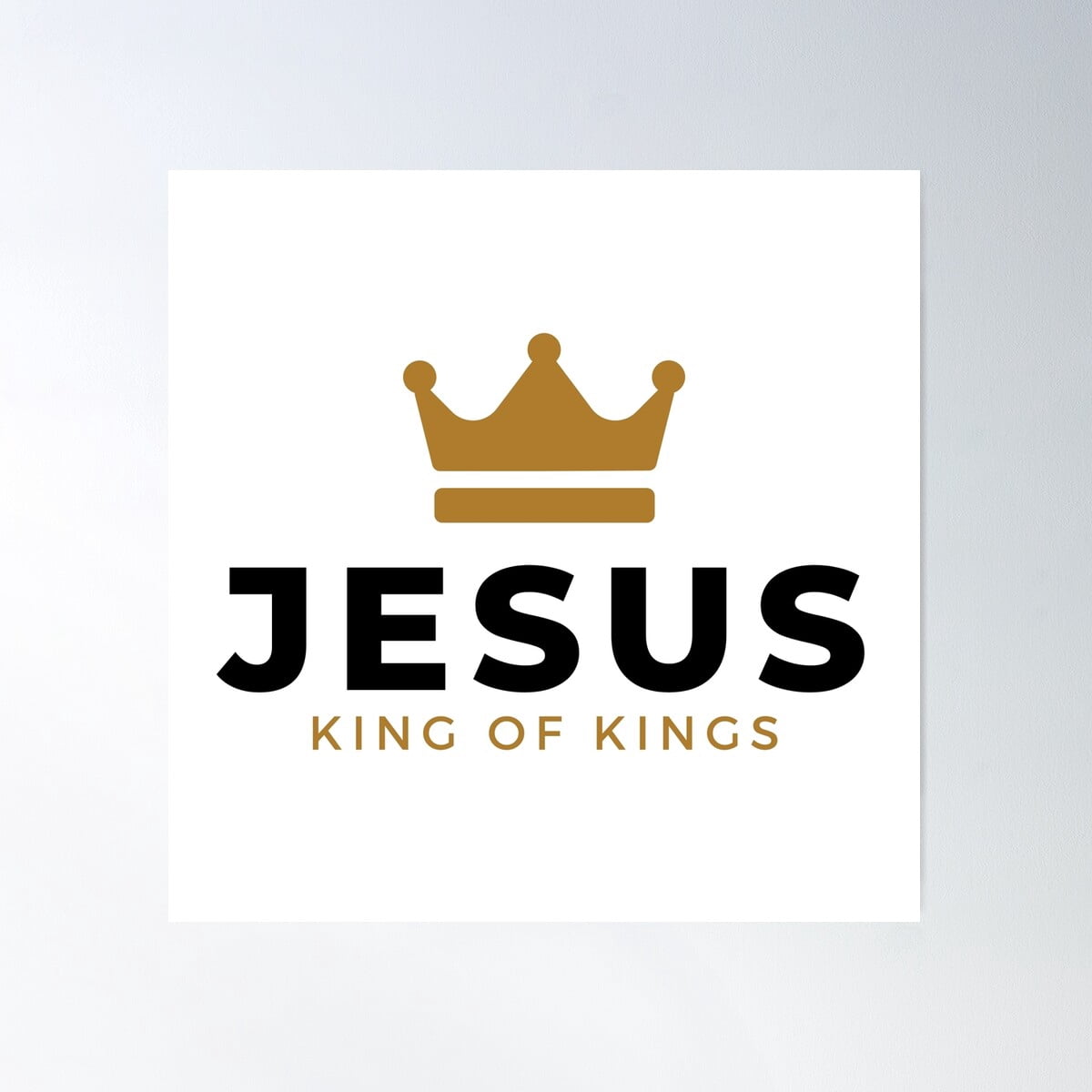 |Jesus:King Of Kings| Poster Wall Art, Modern Wall Decor For Living ...