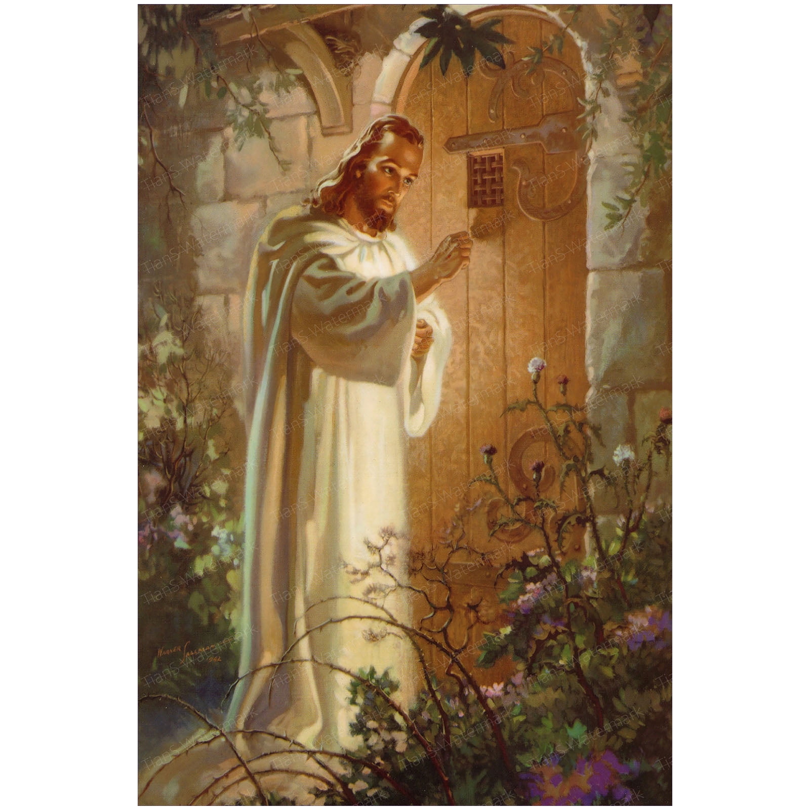 Jesus Knocks Catholic Art Prints - Christian Wall Decor, Framable ...