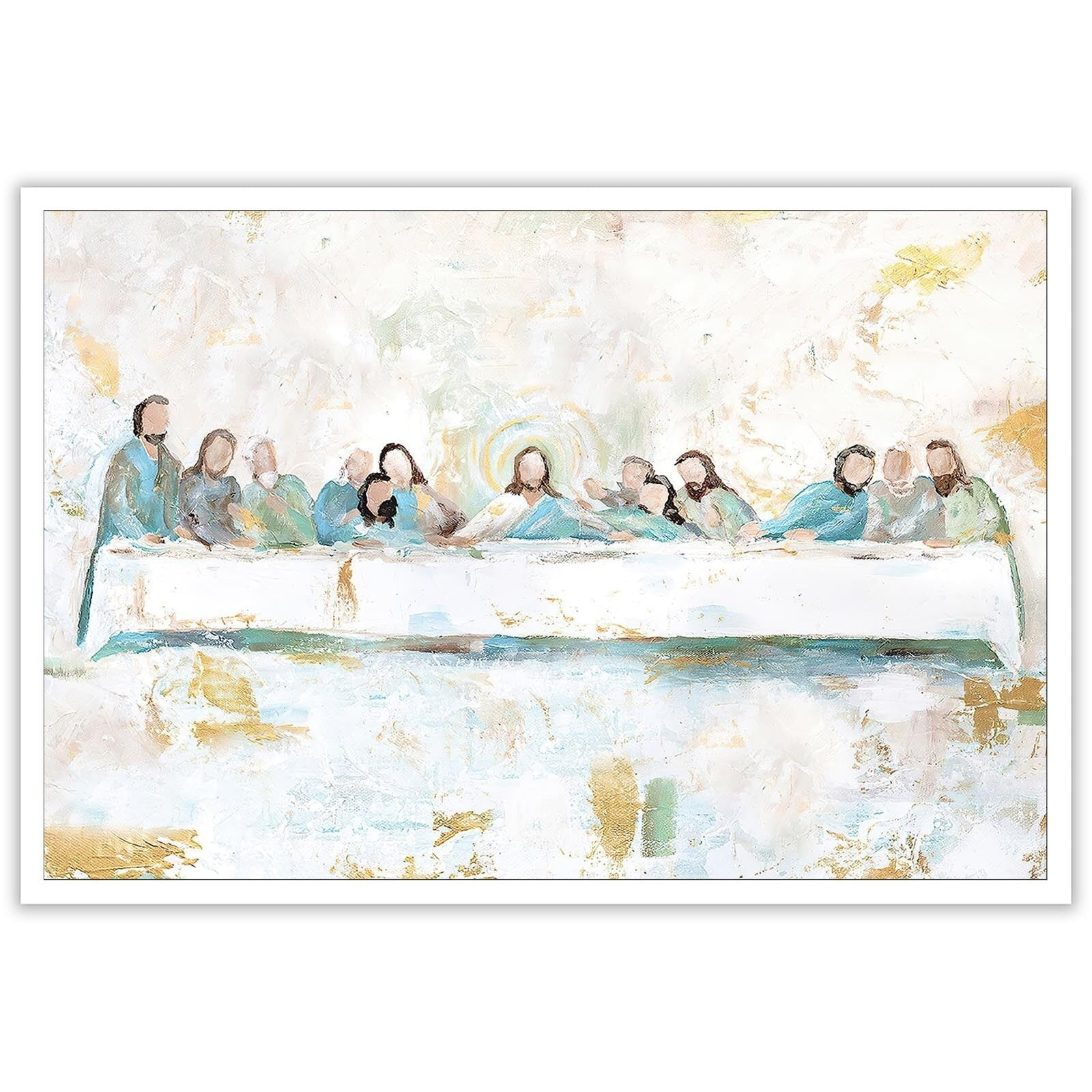Jesus Last Supper Canvas Wall Art Christian Home Decor for Living Room ...