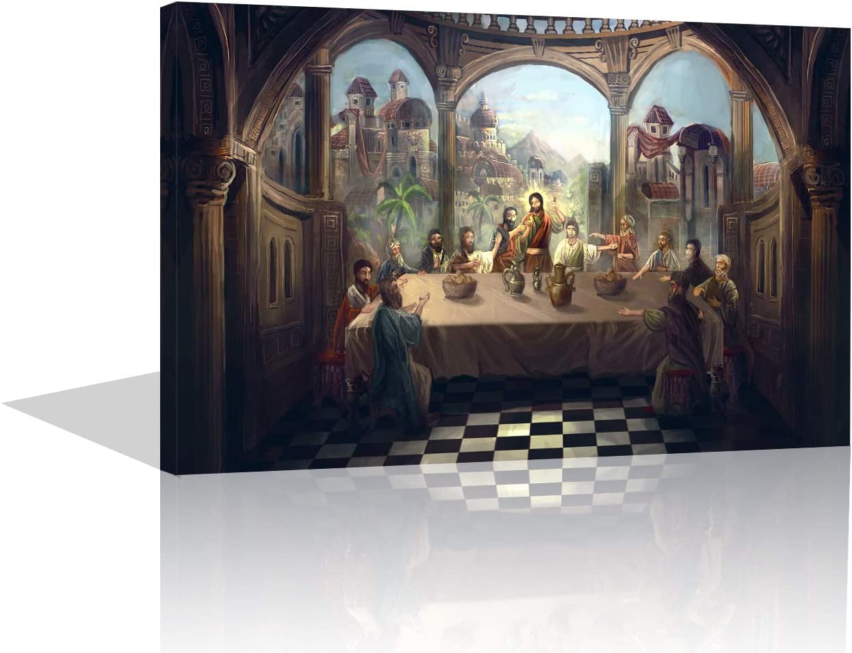 Jesus Last Supper Wall Art Decor for Living Room The Last Supper Canvas ...
