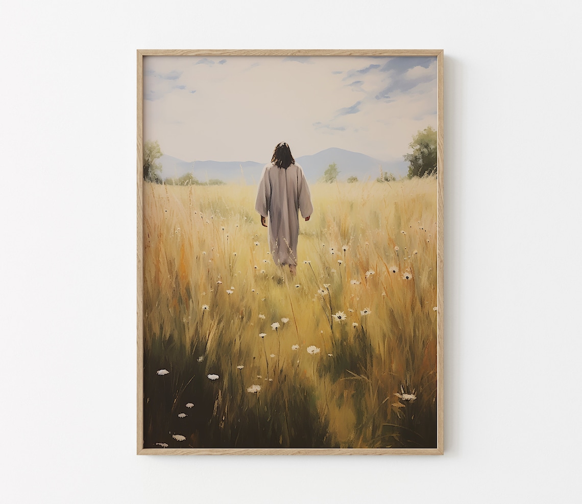Jesus Leaves The 99 Painting, Autumn Wildflower, Lost Sheep, Good ...