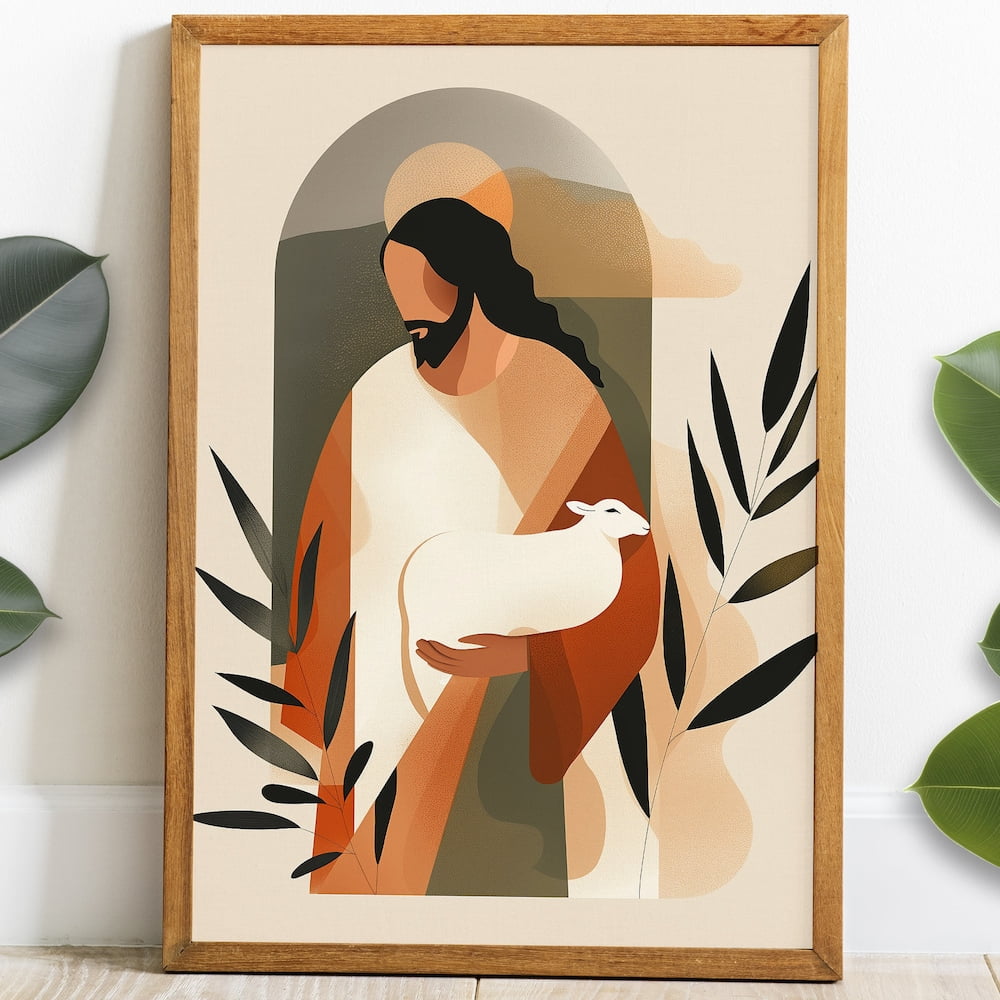 Jesus Leaves The 99, Jesus Art, Bible Art, Jesus Good Shepherd, Parable ...