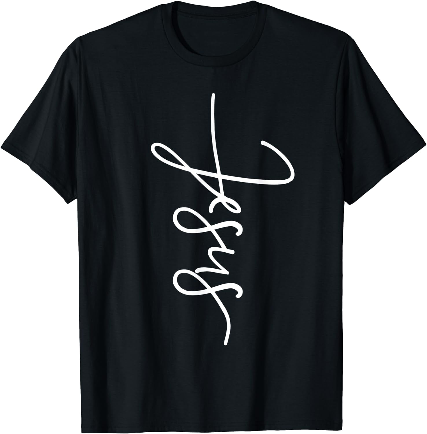 Jesus Lettering God Church Christian Catholic Word Art T-Shirt Black X ...