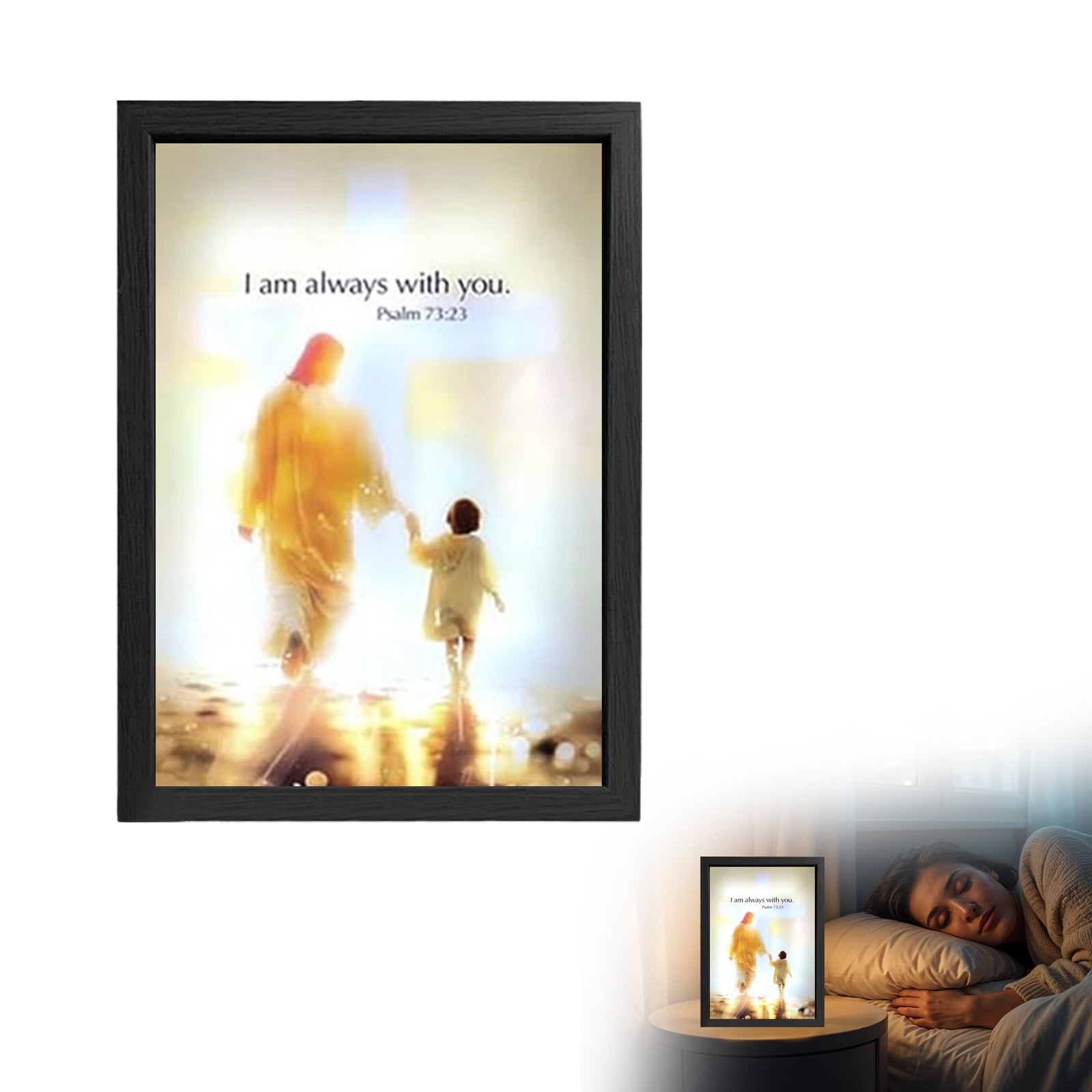 Jesus Light Up Picture, Light Up Painting, Jesus Lamp Light, 4D LED ...