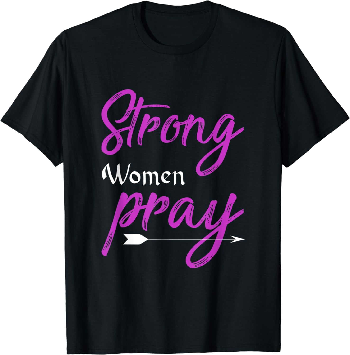 Jesus Lord God Savior Devotee Gift Idea Strong Women Pray Jesus T-Shirt ...