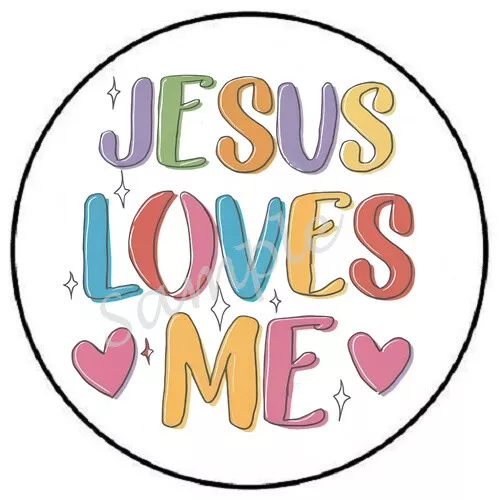 Jesus Loves Me Sticker Party Favors Sticker Envelope Seals Labels ...