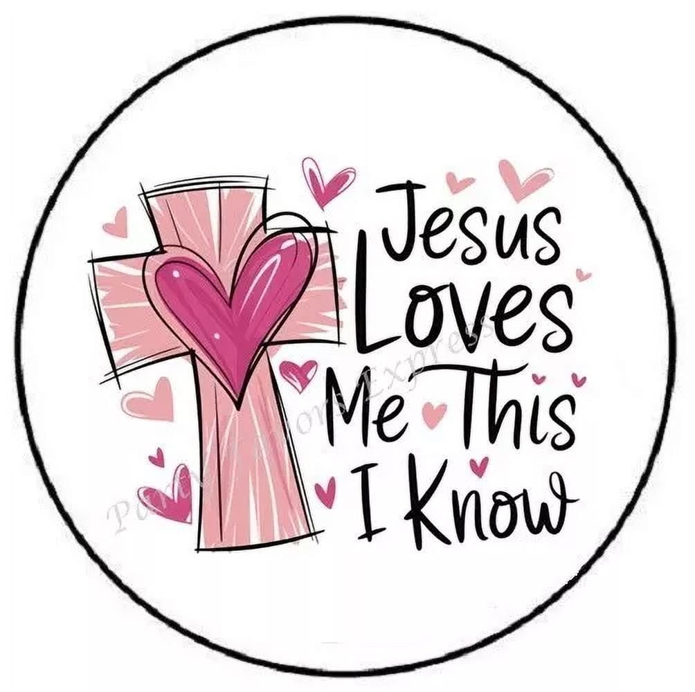 Jesus Loves Me This I Know Stickers Party Favors Phone Decal Water ...