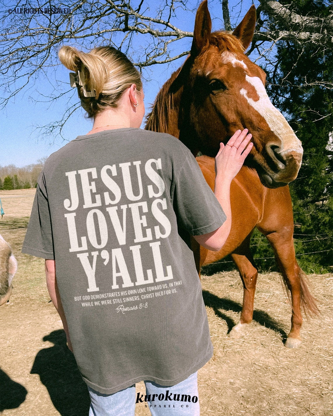 Jesus Loves Y'All Tshirt Romans Bible Verse Shirt Western Faith Based ...