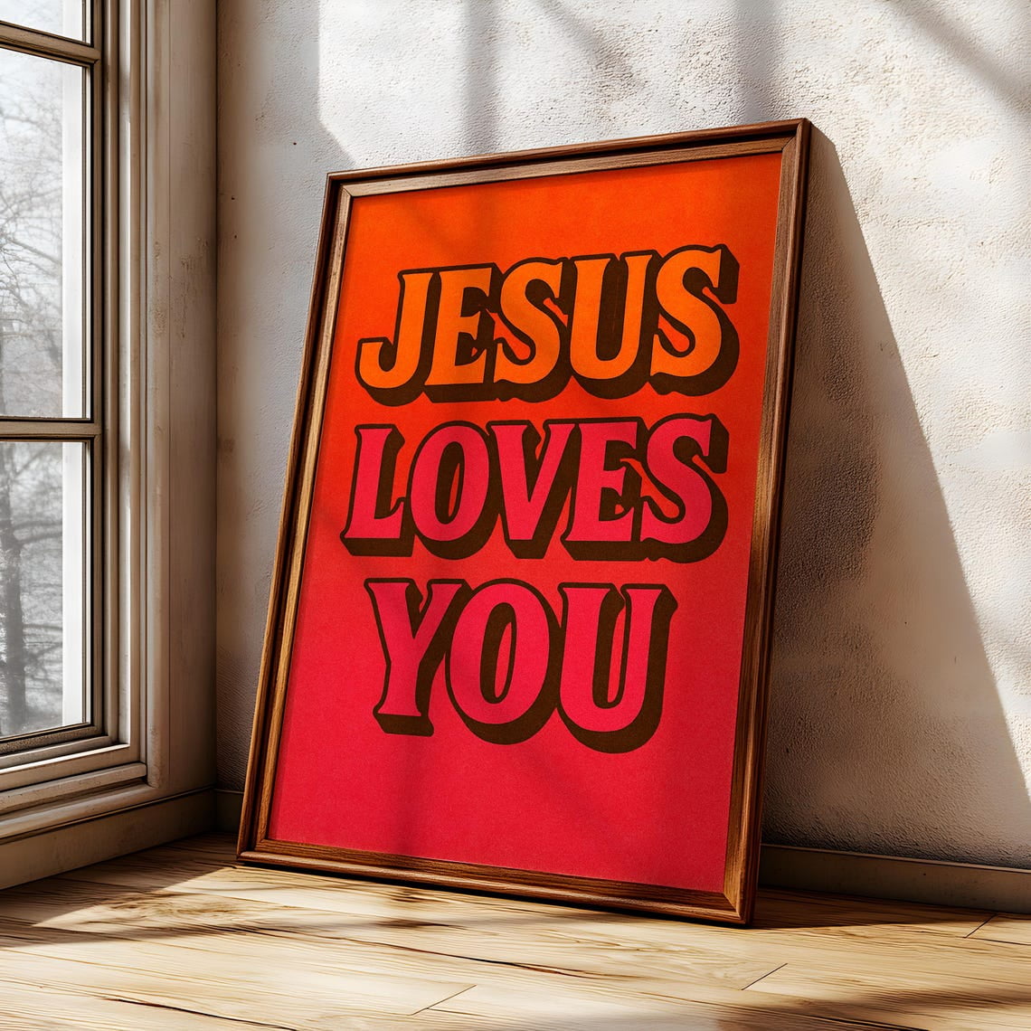 Jesus Loves You Print: Modern Christian Wall Art (Digital Download ...