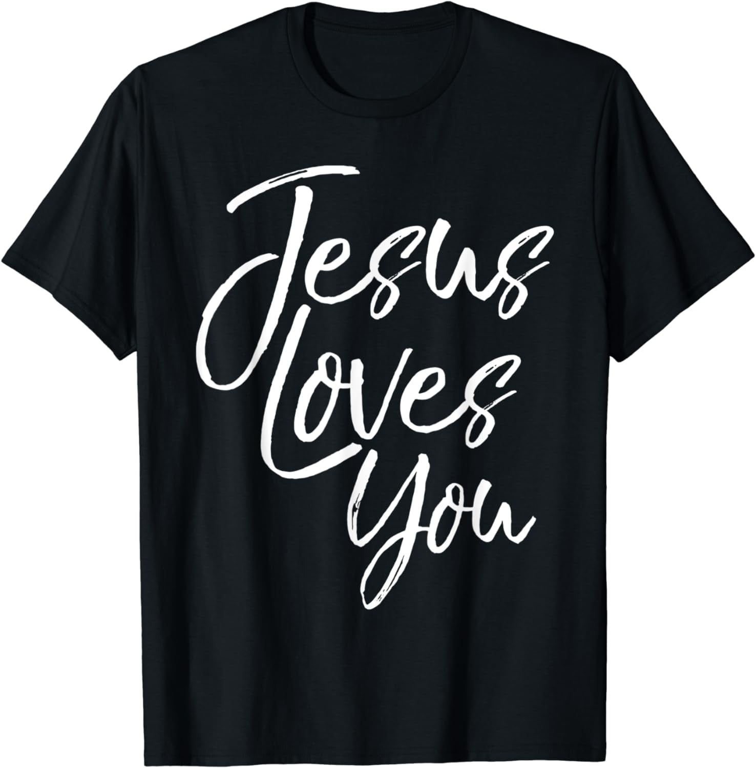 Jesus Loves You Shirt Fun Vintage Cool Bold Christian Tee - Walmart.com