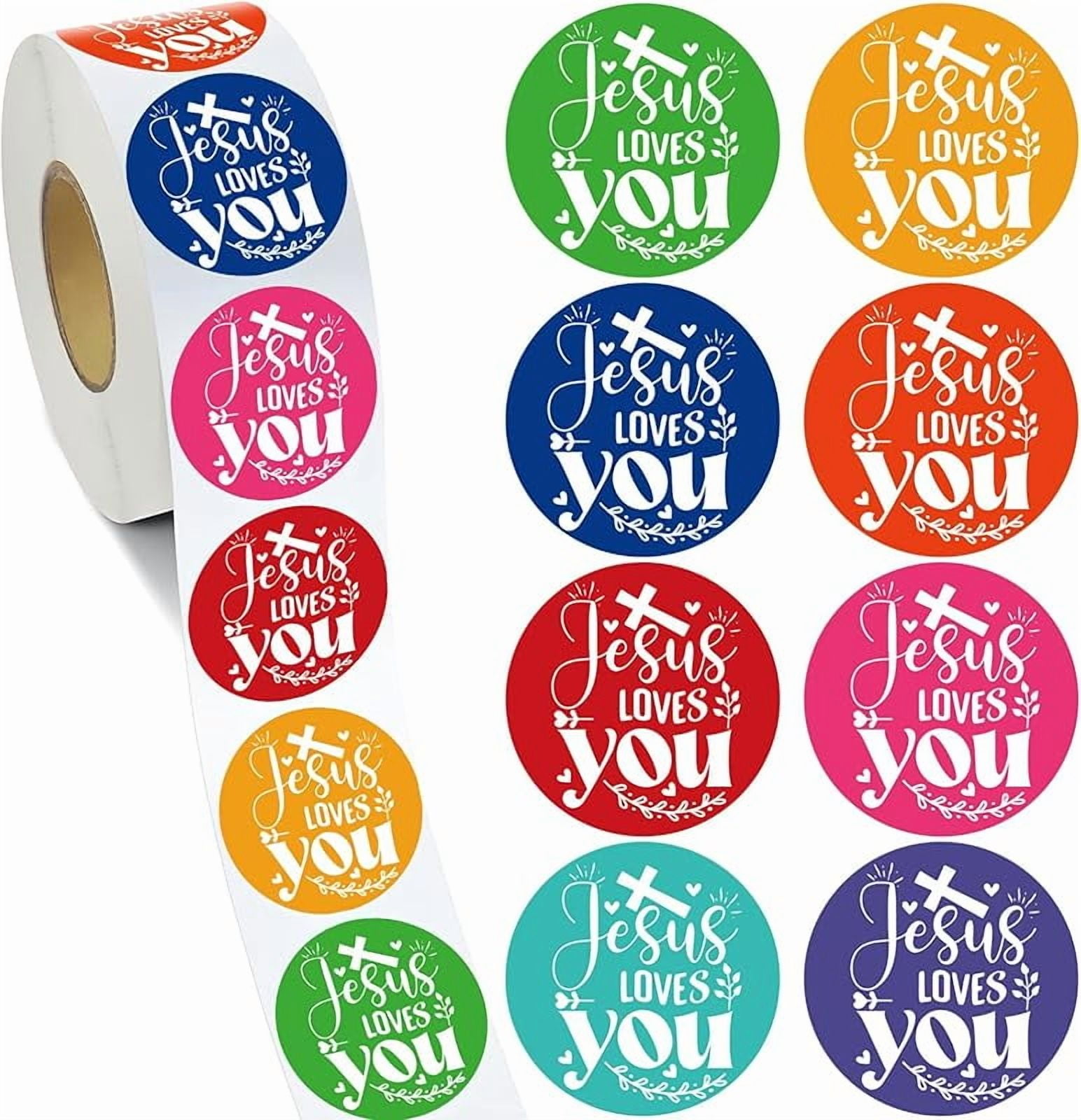 Jesus Loves You Stickers - 500 Pcs Christian Faith Decals Religious God ...