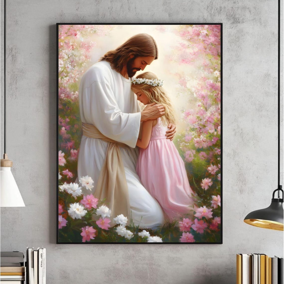 Jesus Loves You Wall Art, Christian, Jesus And Girl, Jesus, Bible ...