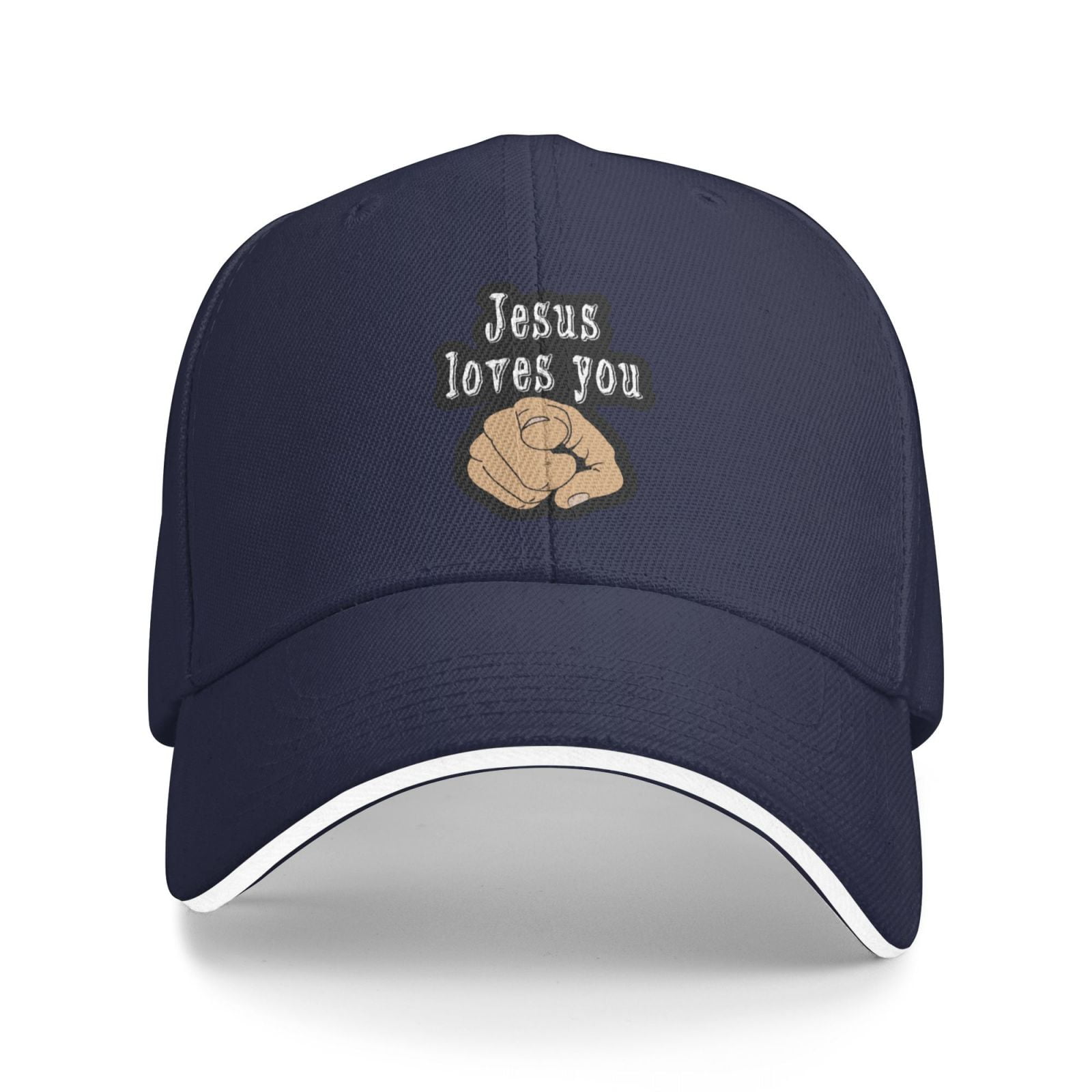 Jesus Loves You1 Unisex Adult Baseball Caps Adjustable Sandwich Cap ...