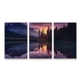Jesus M Garcia ‘Lake House Sunrise’ 3 Panel Wall Art Set - Walmart.com