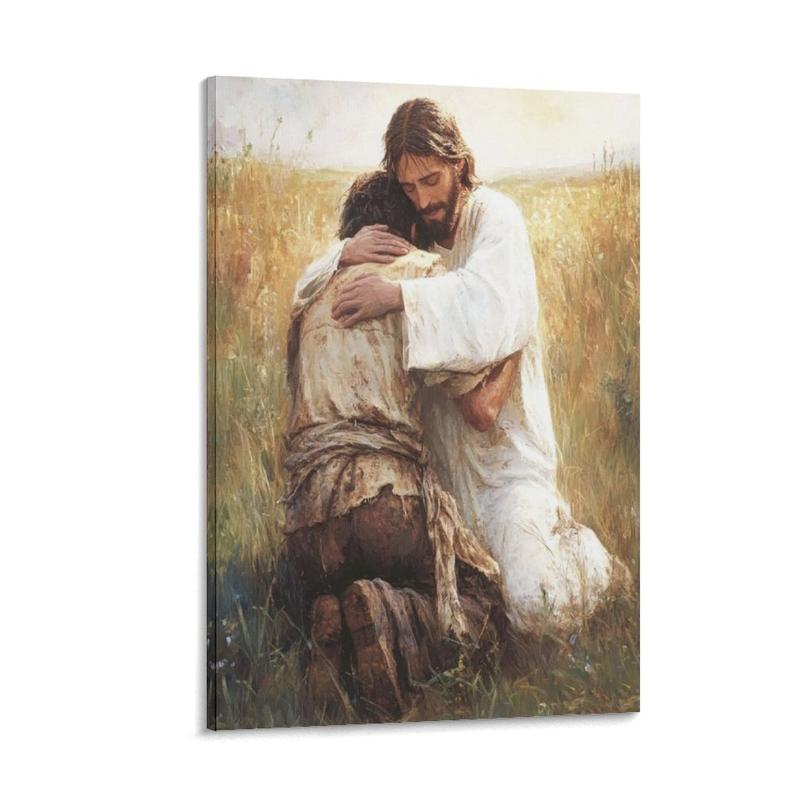 Jesus And Man Wall Art - Jesus Healing Man Painting - Bible Jesus ...