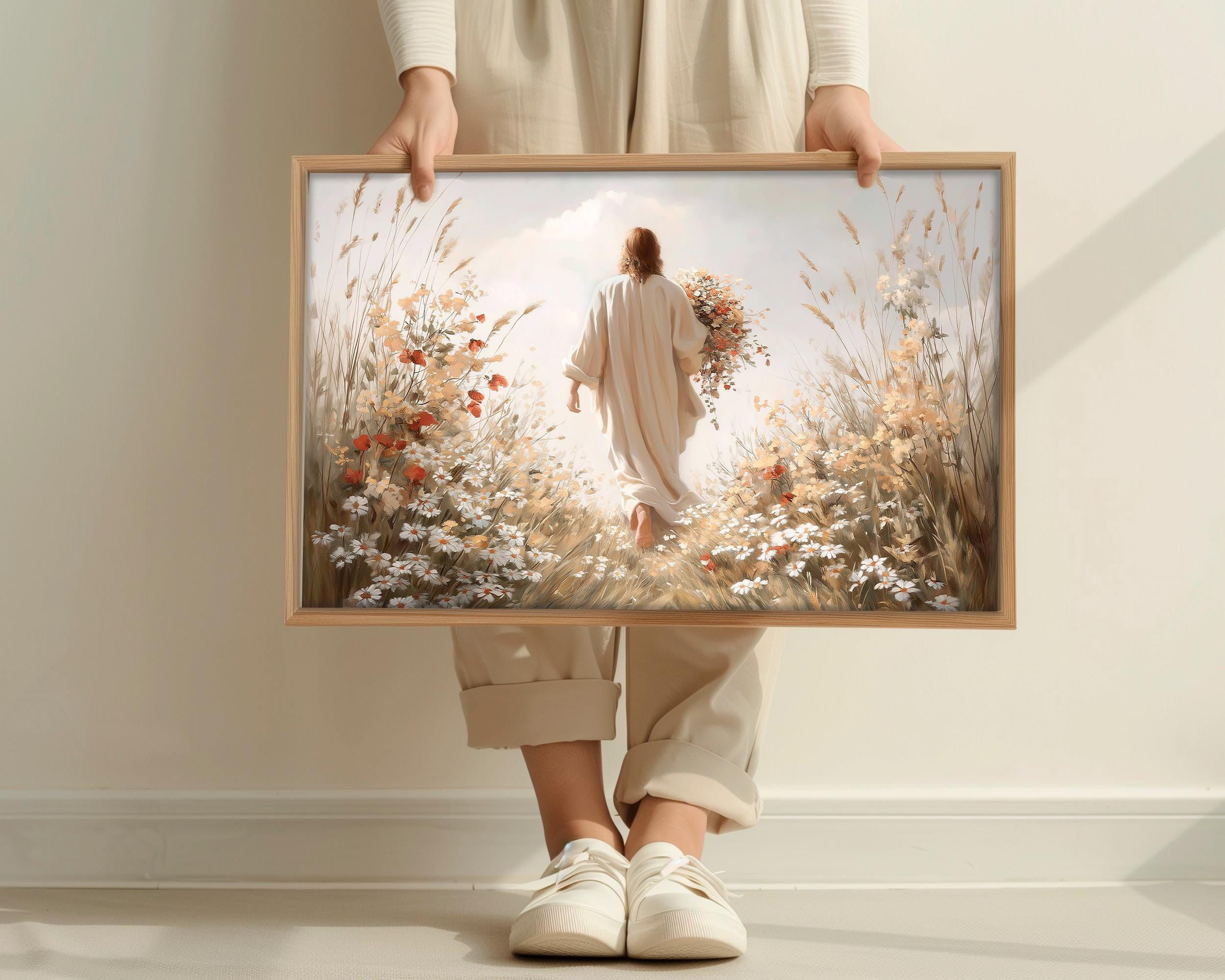 Jesus Modern Christian Wall Art: Religious, Faith UNFRAMED Poster, Wall ...