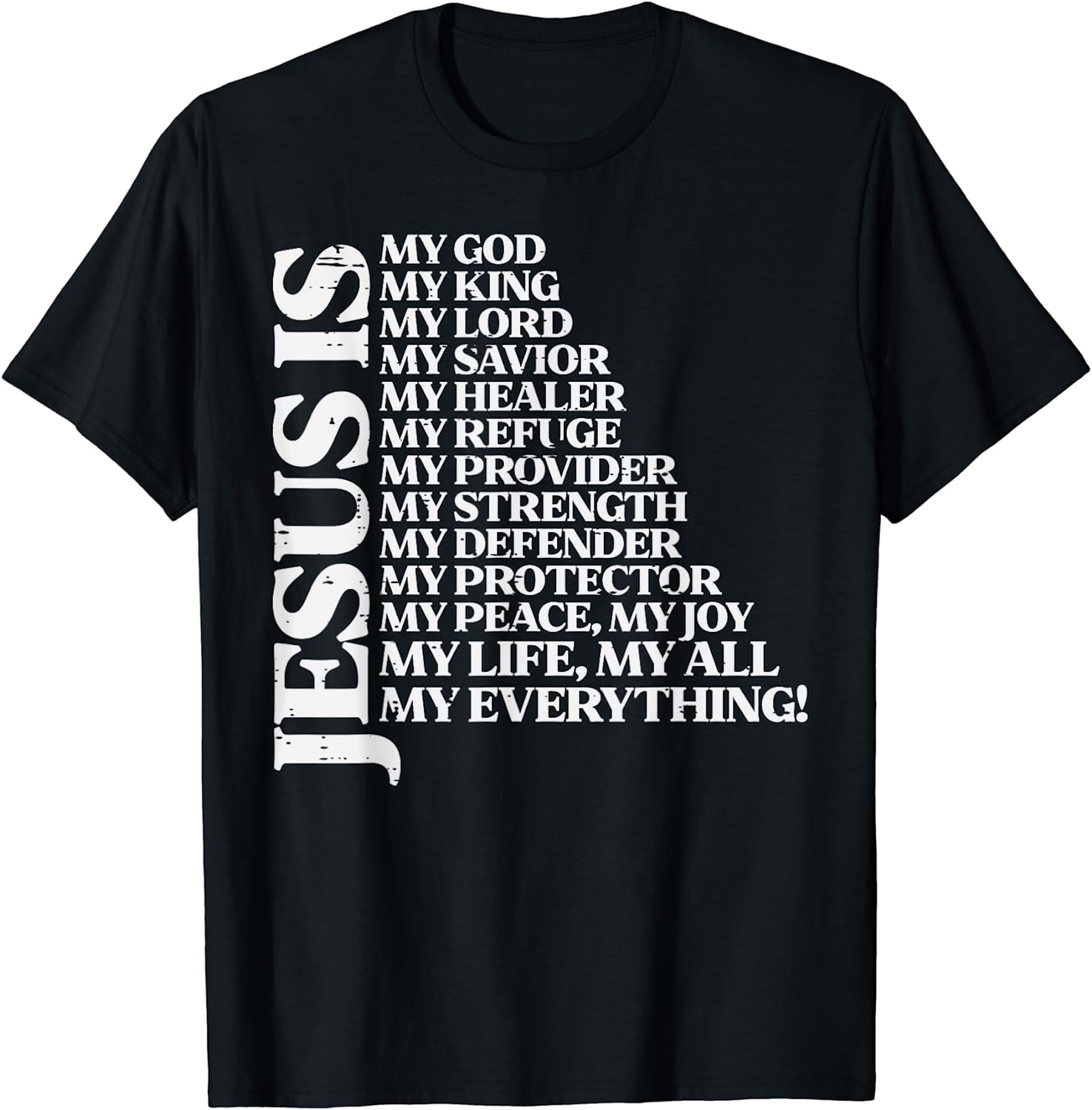 Jesus My God King Lord Religious Christian Men Women T-Shirt - Walmart.com