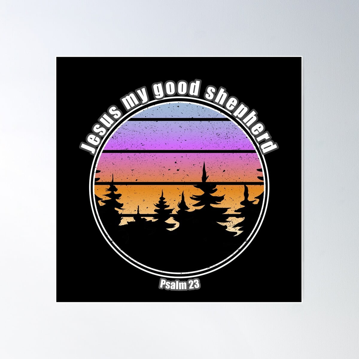 Jesus My Good Shepherd Poster Wall Art, Modern Wall Decor For Living Room Bedroom, 30x30 ...