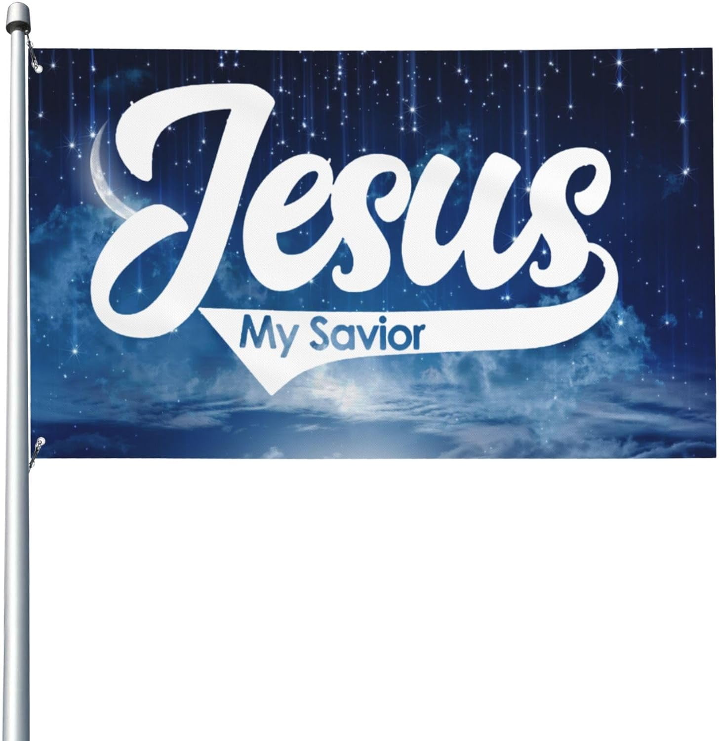 Jesus My Savior Bible Scripture Verse Flag For Indoor Home House Decor ...