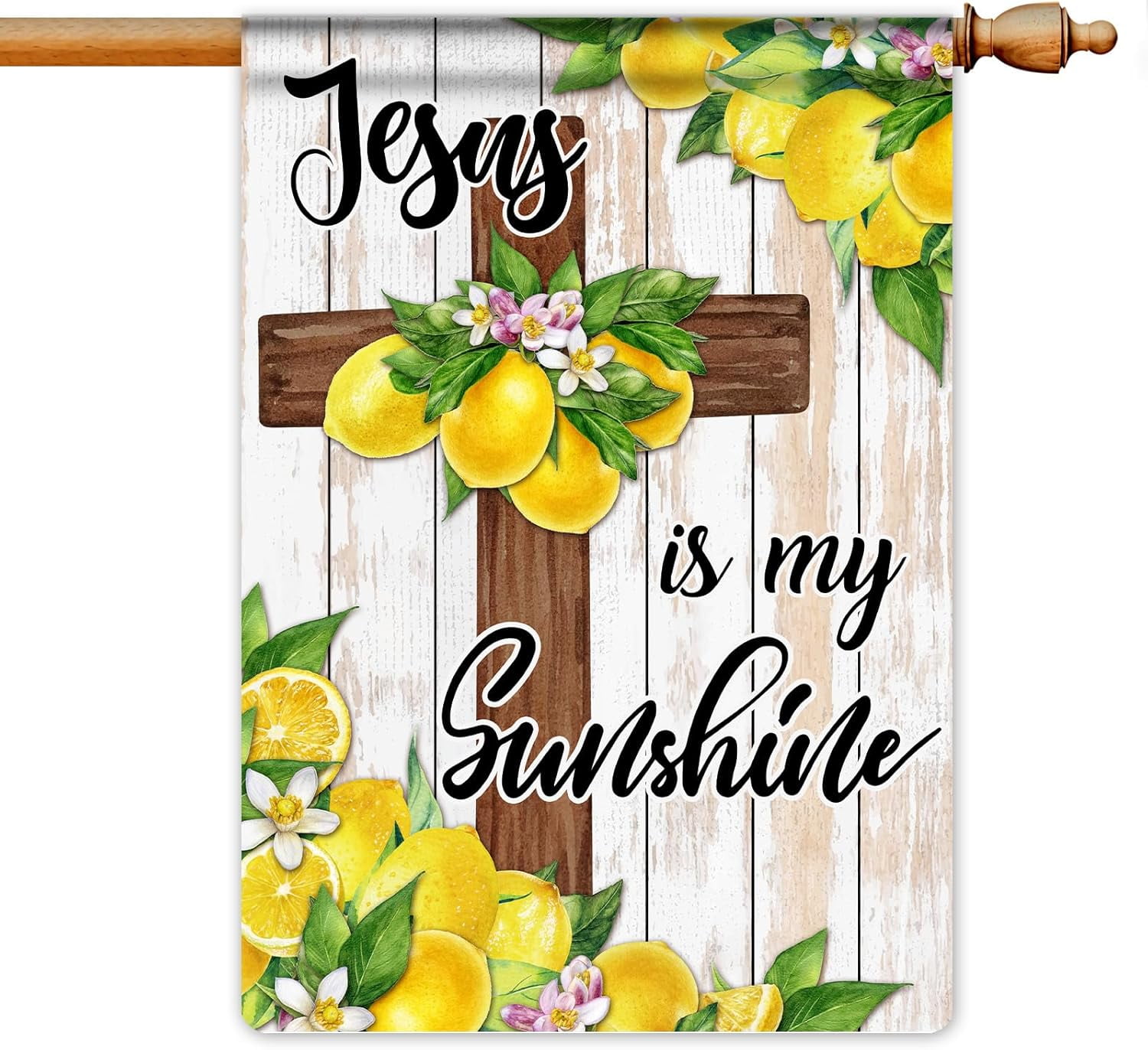 Jesus is My Sunshine Garden Flag Religious Garden Flags for Outside ...