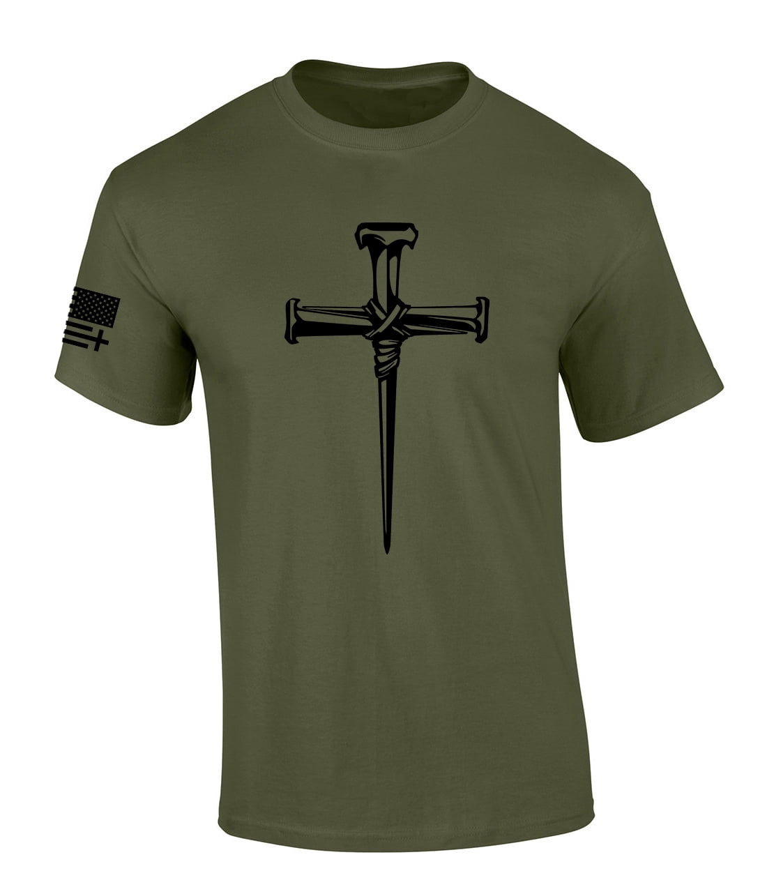 Jesus Nail Cross Coventry Cross of Nails Mens Christian Short Sleeve T ...