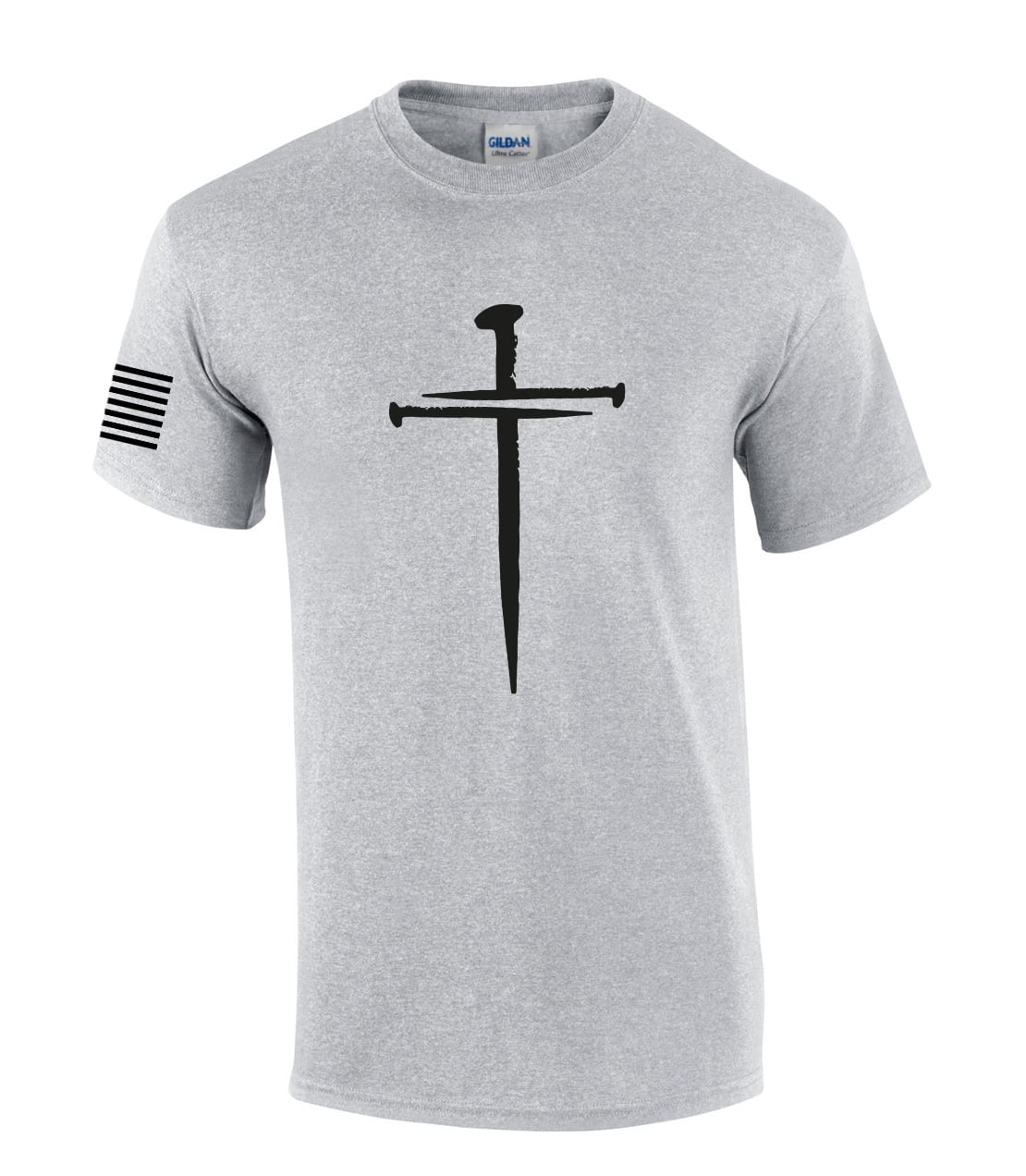 Jesus Nail Cross Coventry Cross of Nails Mens Christian Short Sleeve T ...