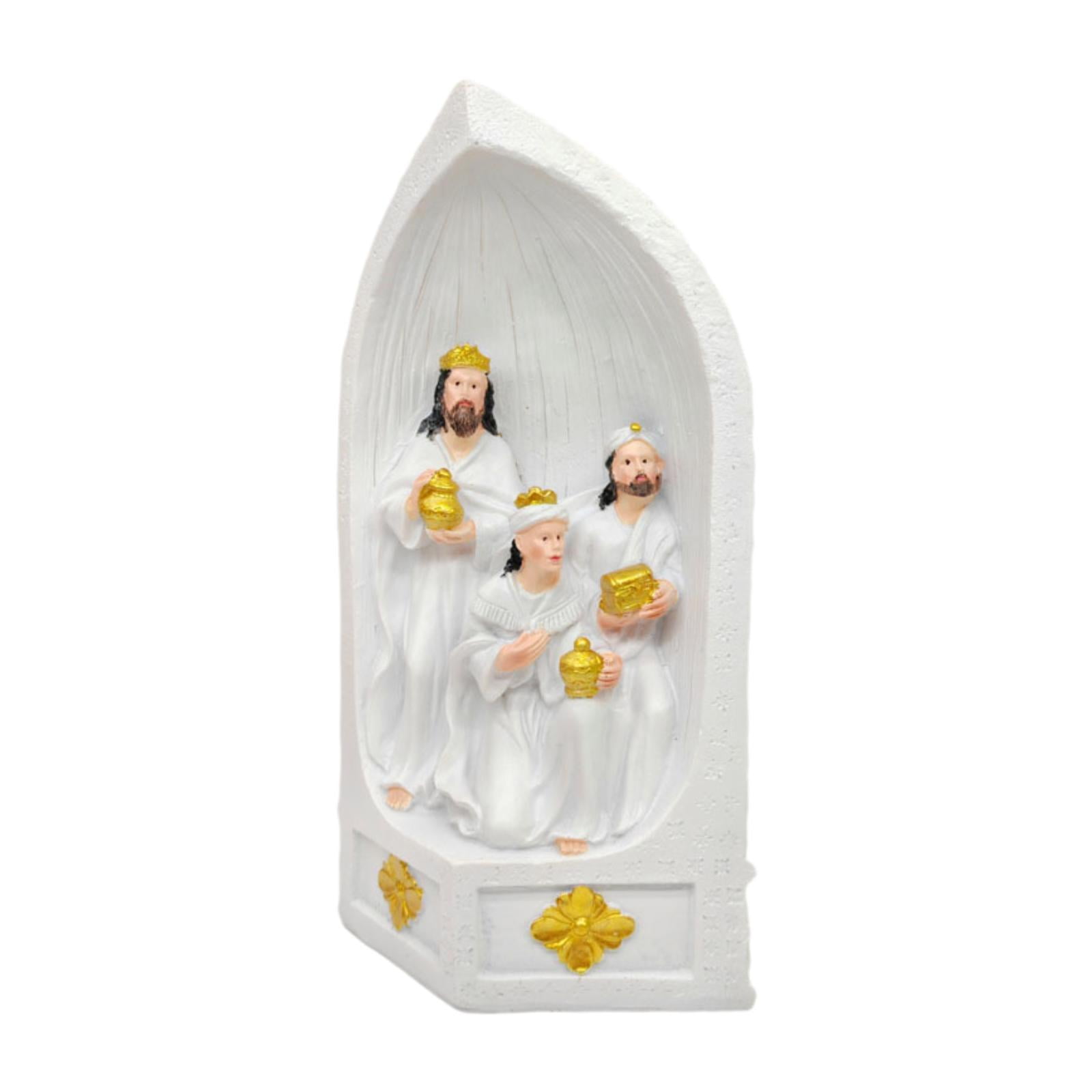 Jesus Nativity Sculpture Figurine Tabletop Resin Material Catholic ...
