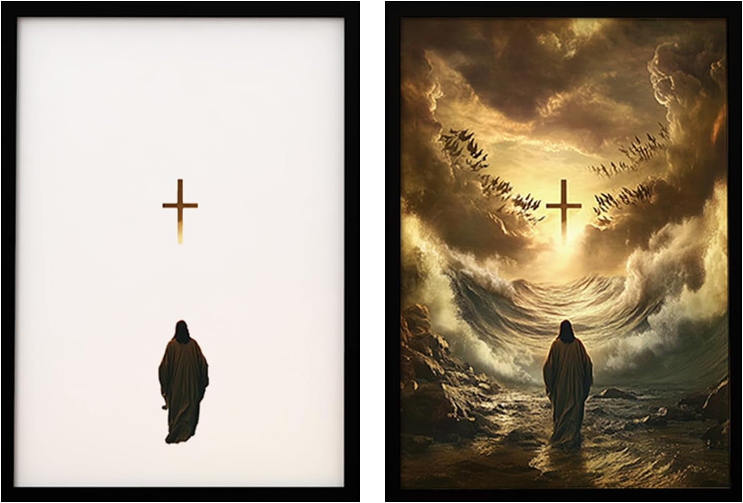 Jesus Night Light,4D LED Jesus Photo Frame Lamp, for Bedroom Living ...